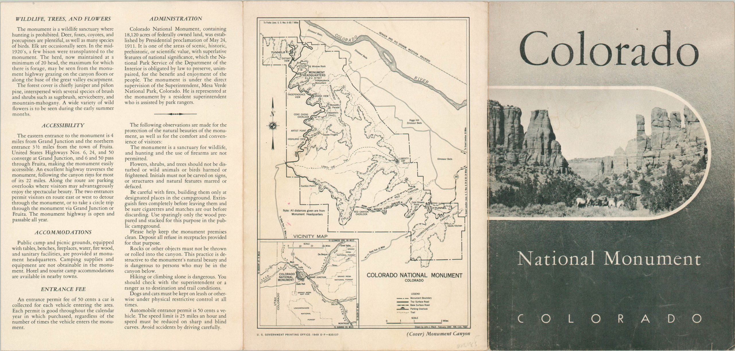 Colorado National Monument - Curtis Wright Maps