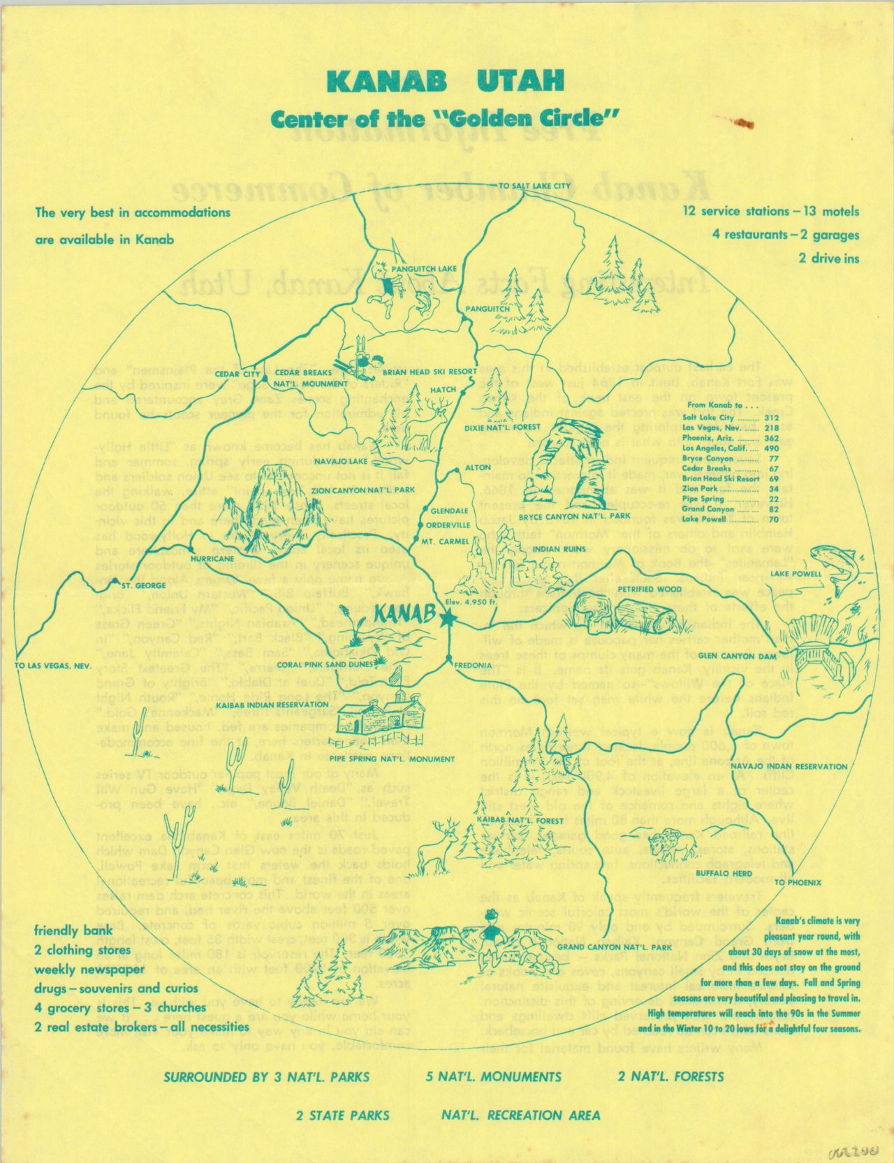 Kanab, Utah Center of the “Golden Circle” | Curtis Wright Maps