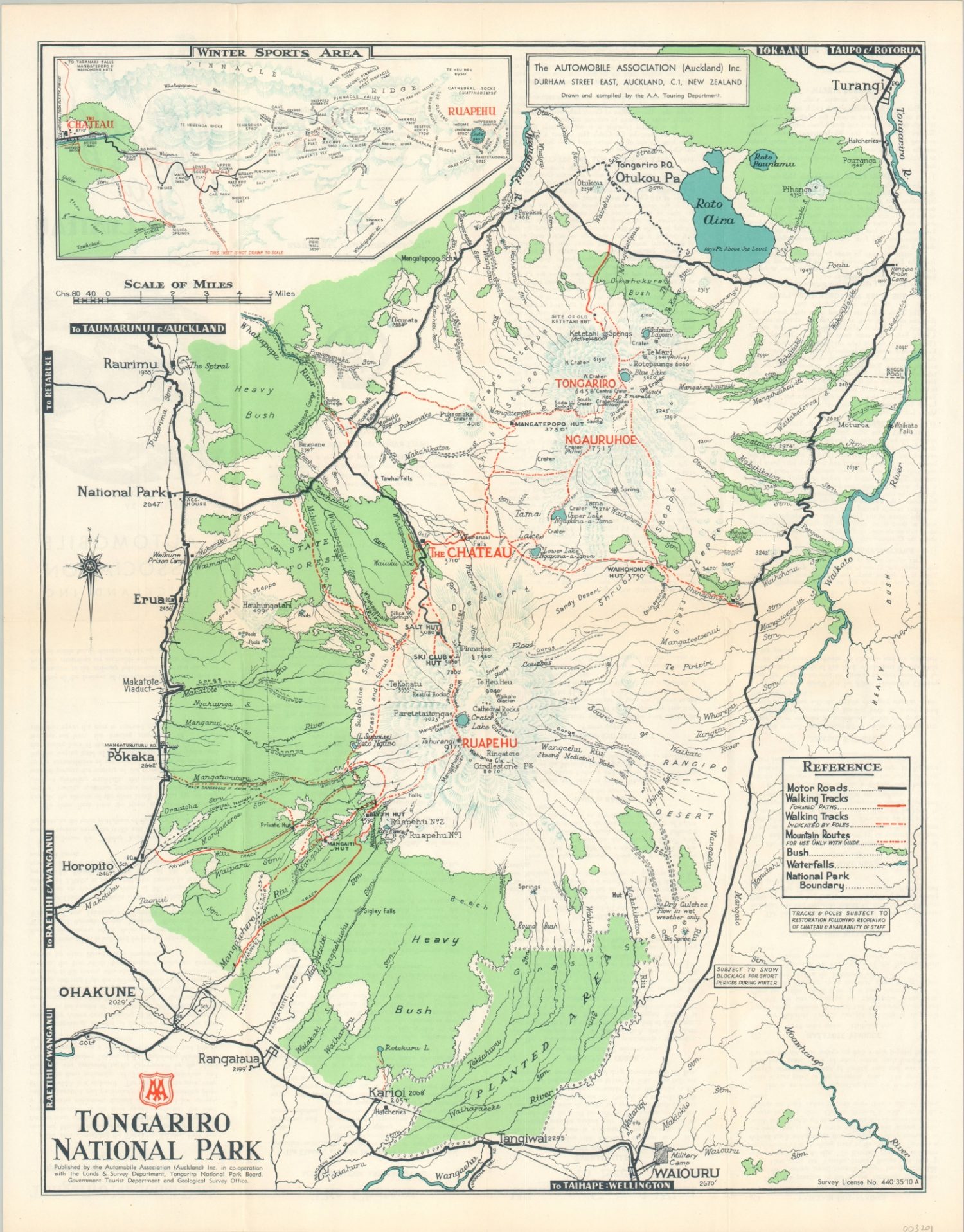 Tongariro National Park - Curtis Wright Maps