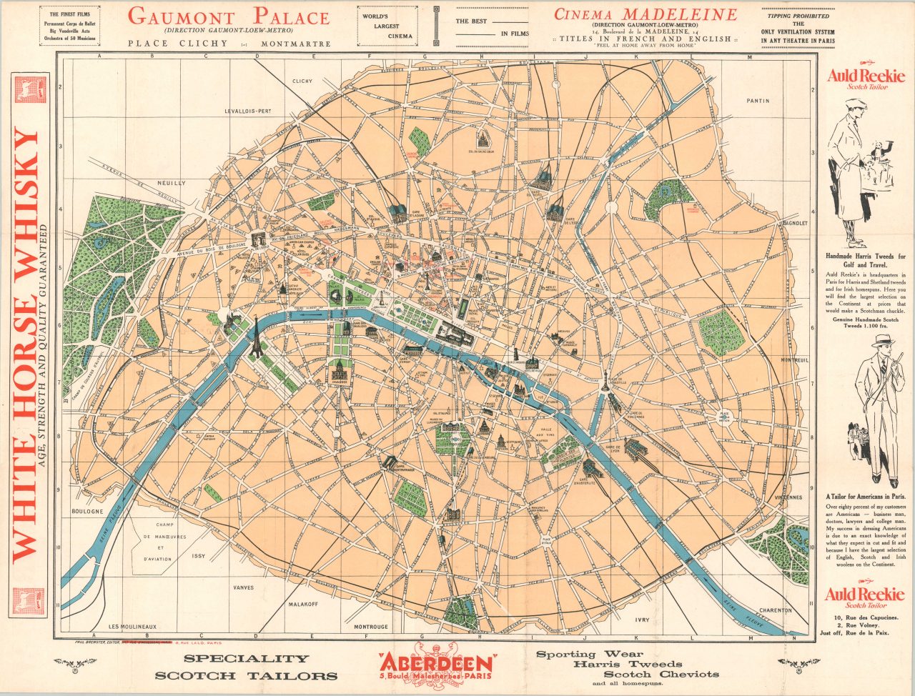Brewster's Guide to Paris - Curtis Wright Maps