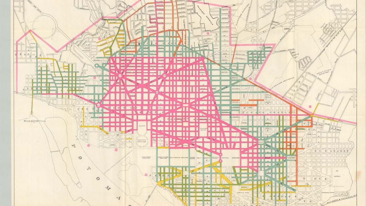Map of the City of Washington Street Cleaning Department - Curtis ...