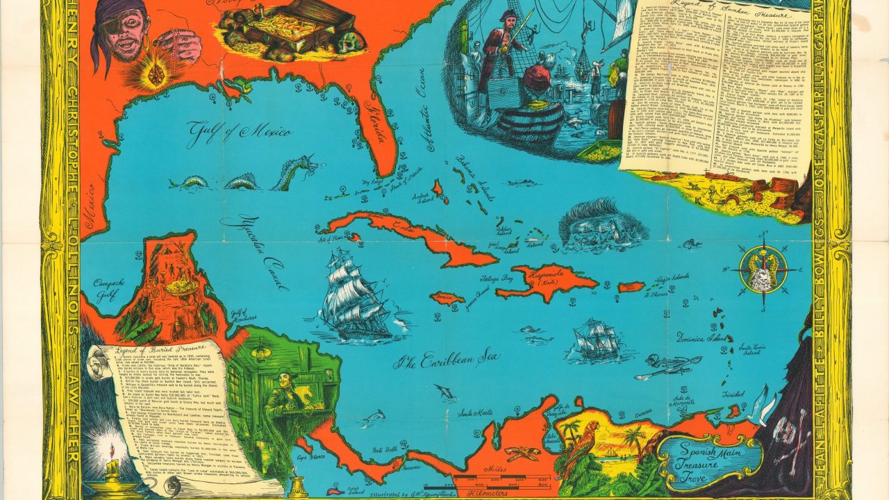 Spanish Main Treasure Trove - Curtis Wright Maps