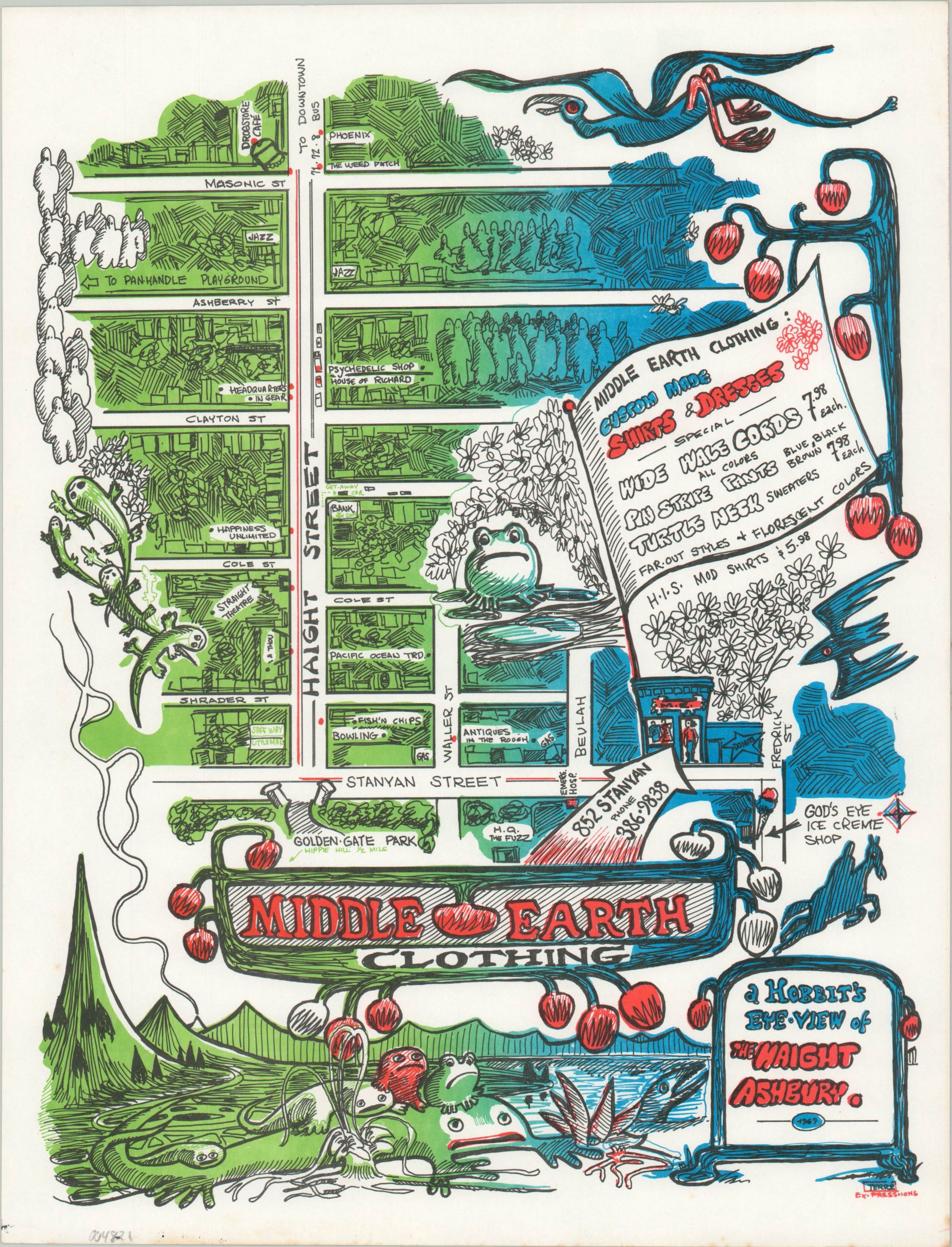 A Hobbit's View of the Haight Ashbury - Curtis Wright Maps