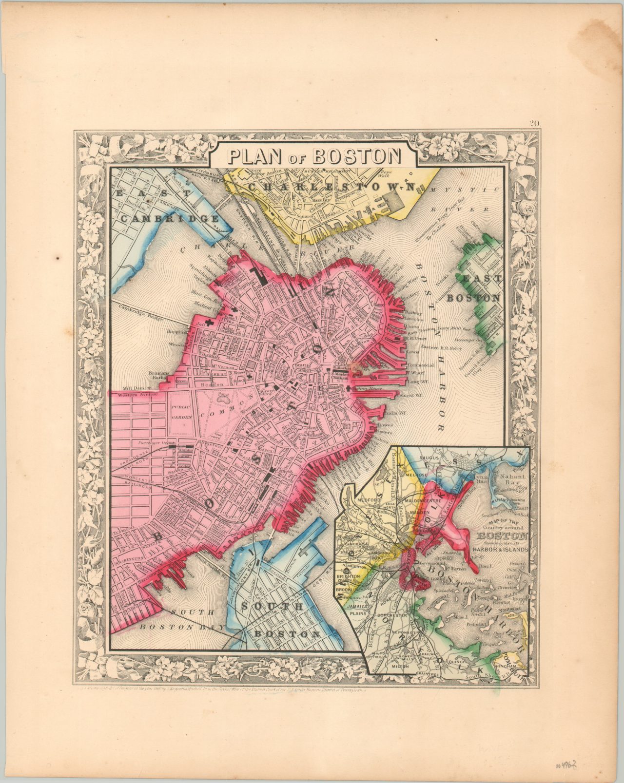 Plan of Boston - Curtis Wright Maps
