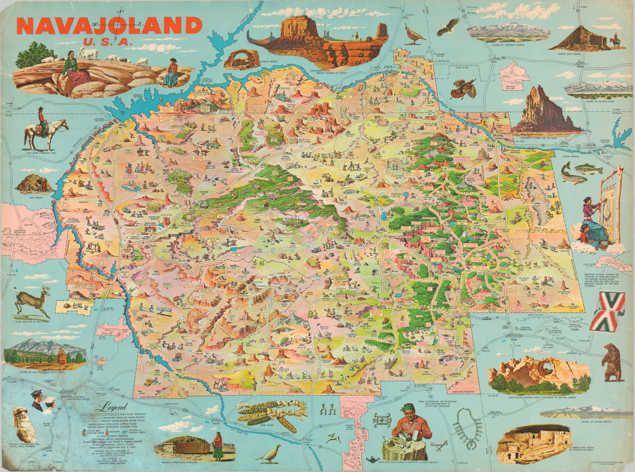 Navajoland USA - Curtis Wright Maps