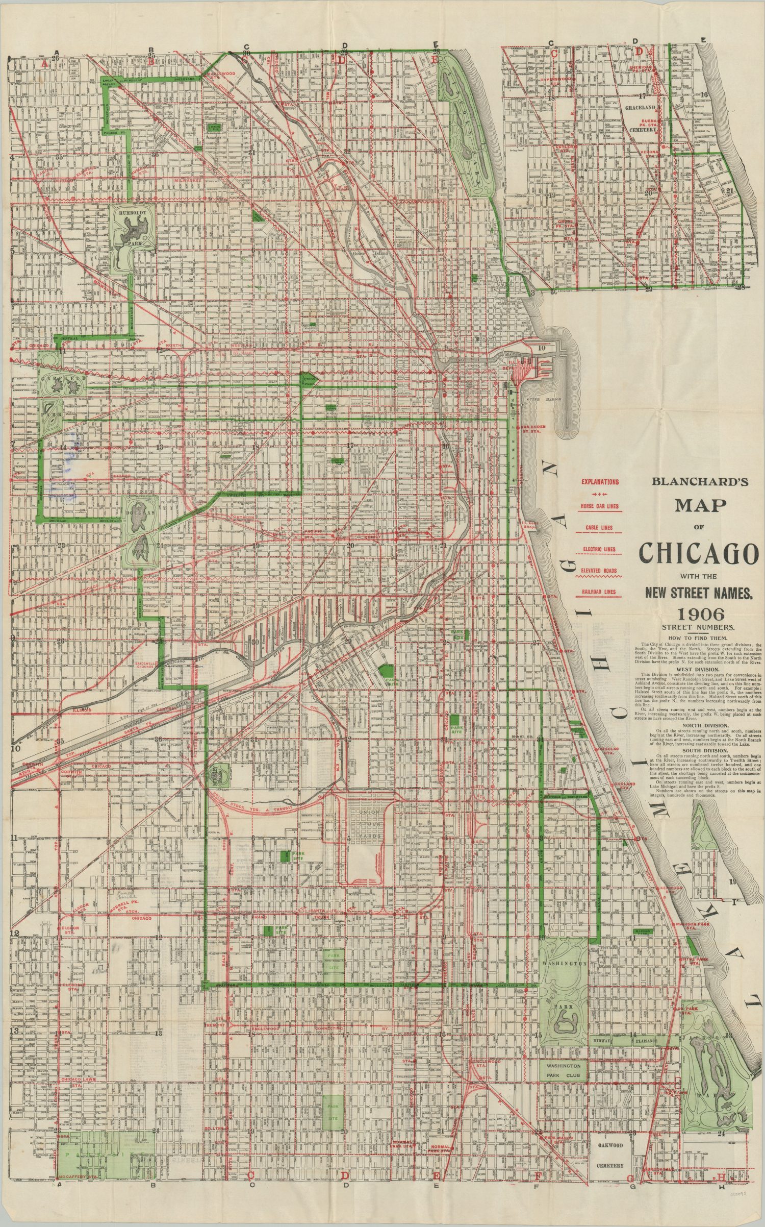 Blanchard's Guide to Chicago [with] Blanchard's Map of Chicago with the ...