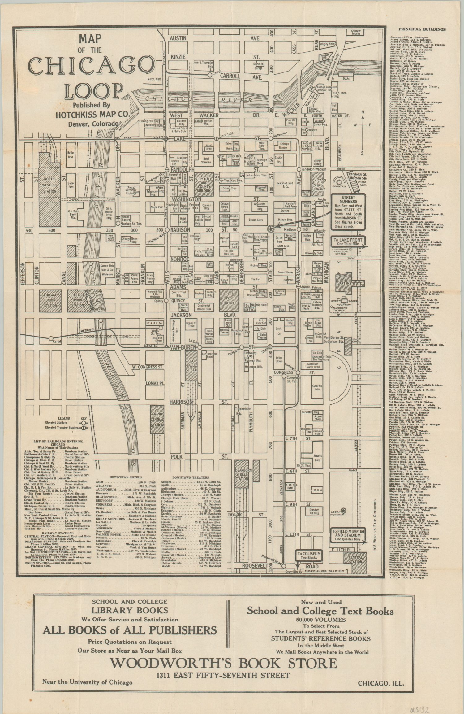 Map of the Chicago Loop - Curtis Wright Maps