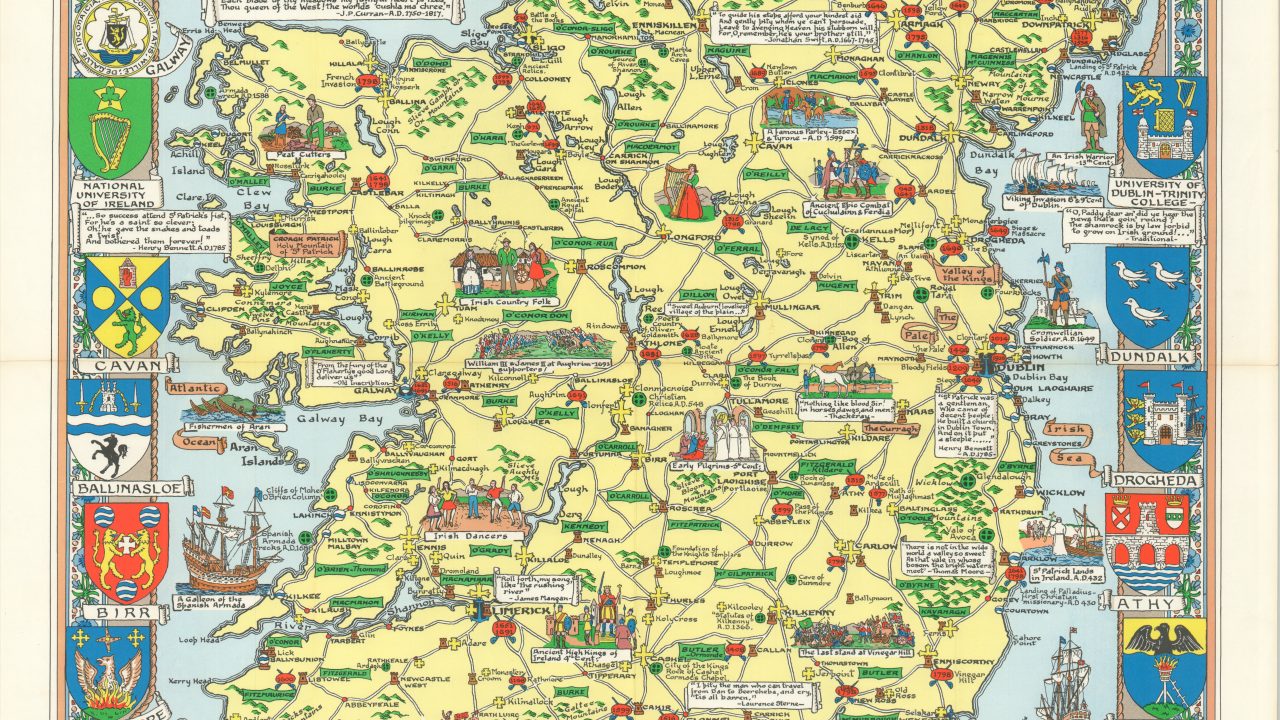 Historical Map of Ireland - Curtis Wright Maps