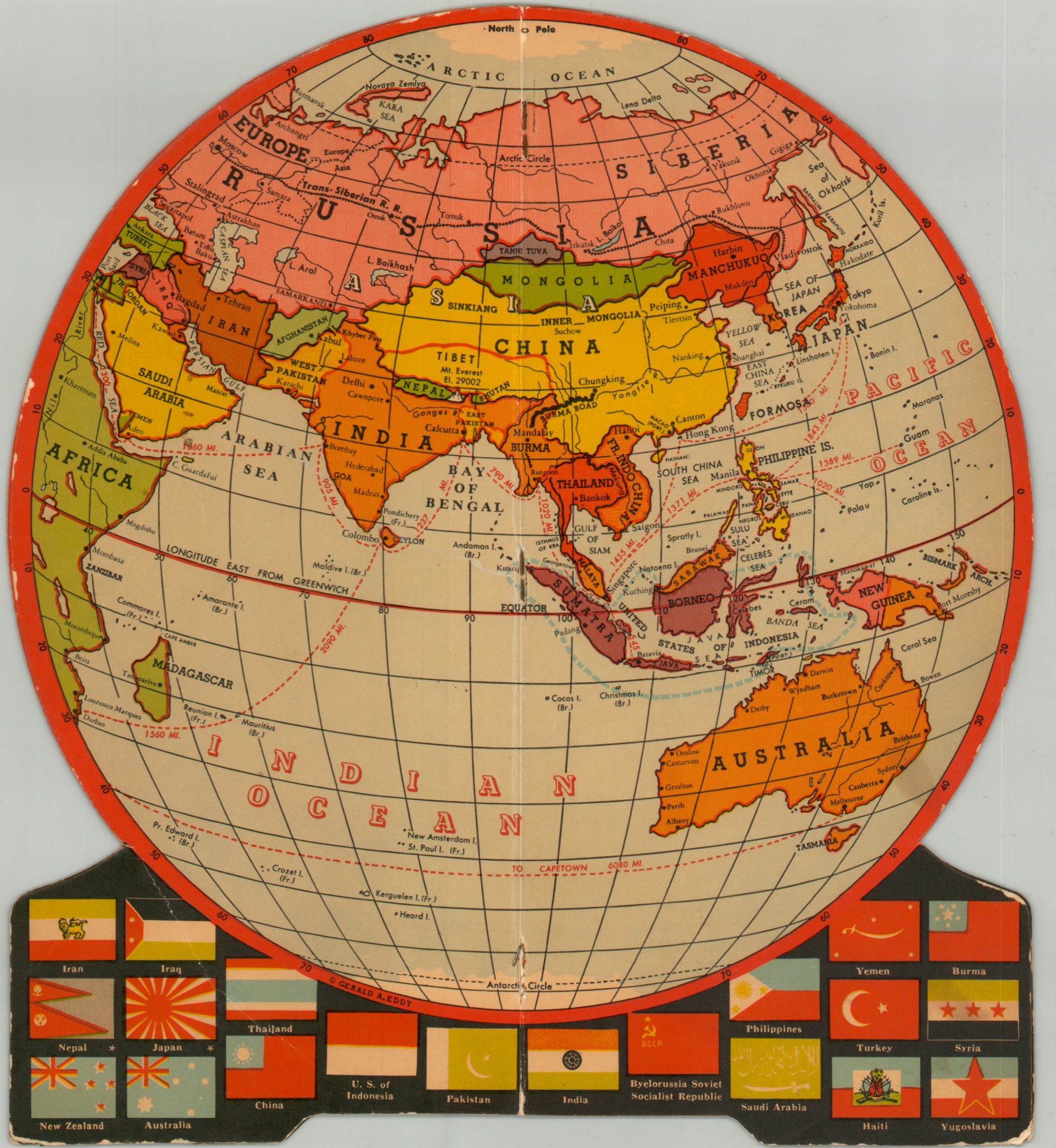 Fold-O-Globe - Curtis Wright Maps