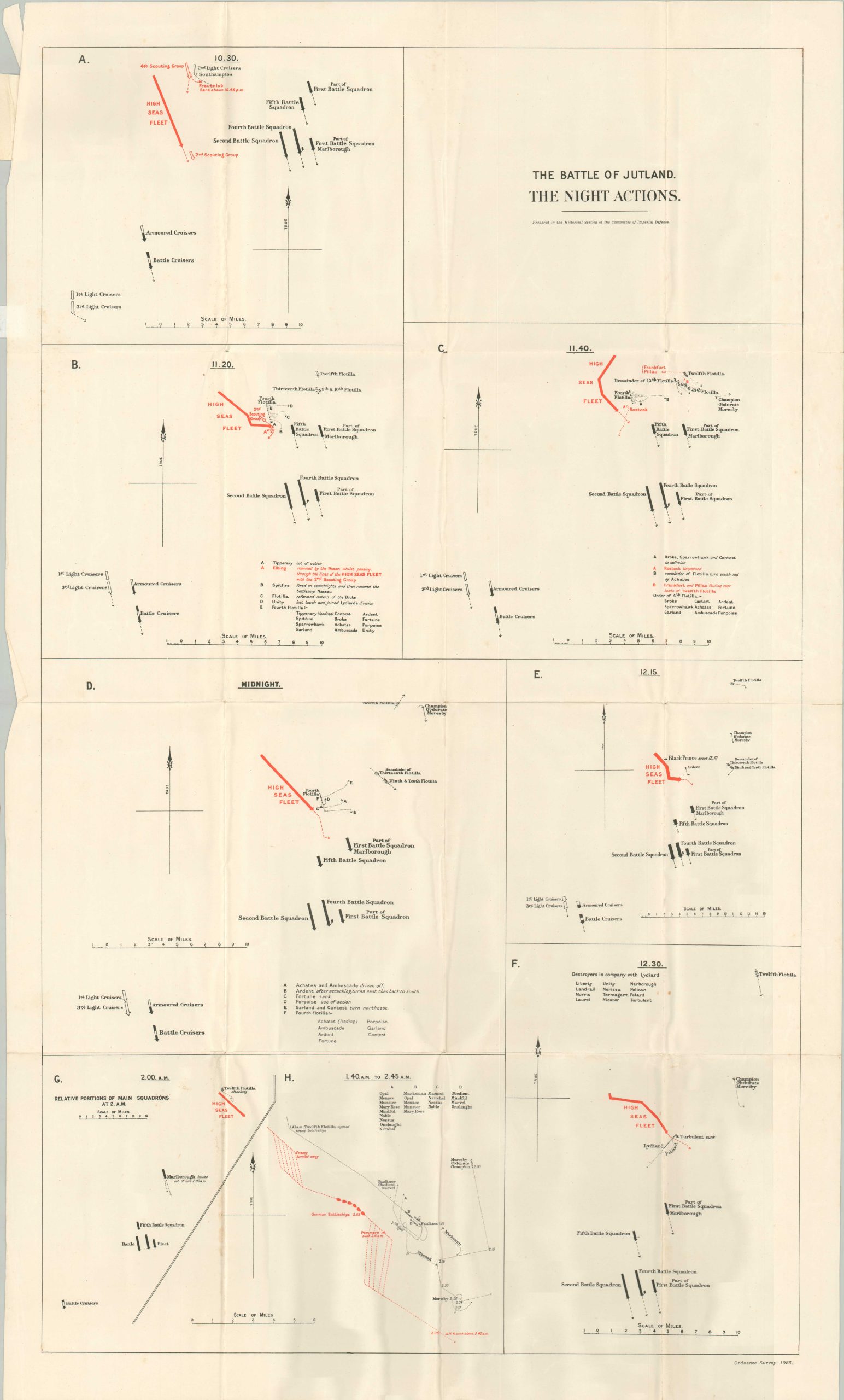 Official History of the War - Naval Operations Vol. III (MAPS) - Curtis ...