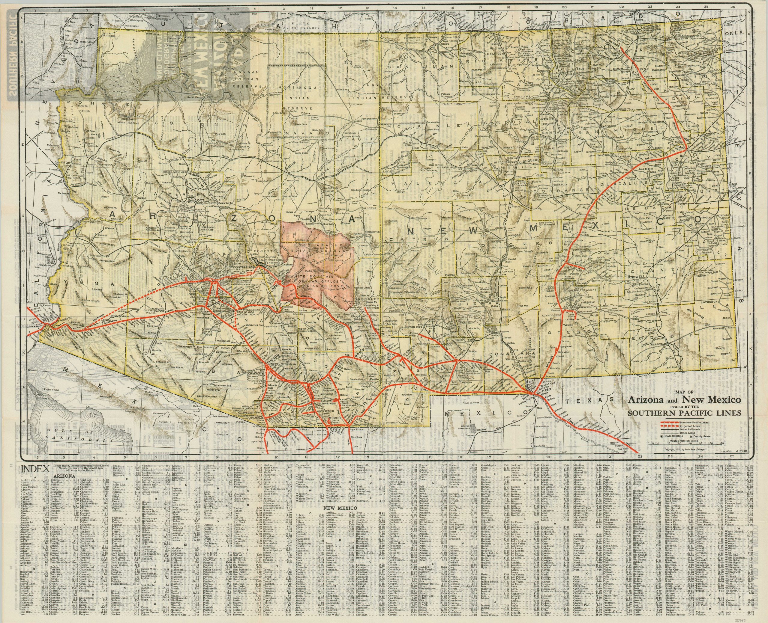 Arizona New Mexico Map