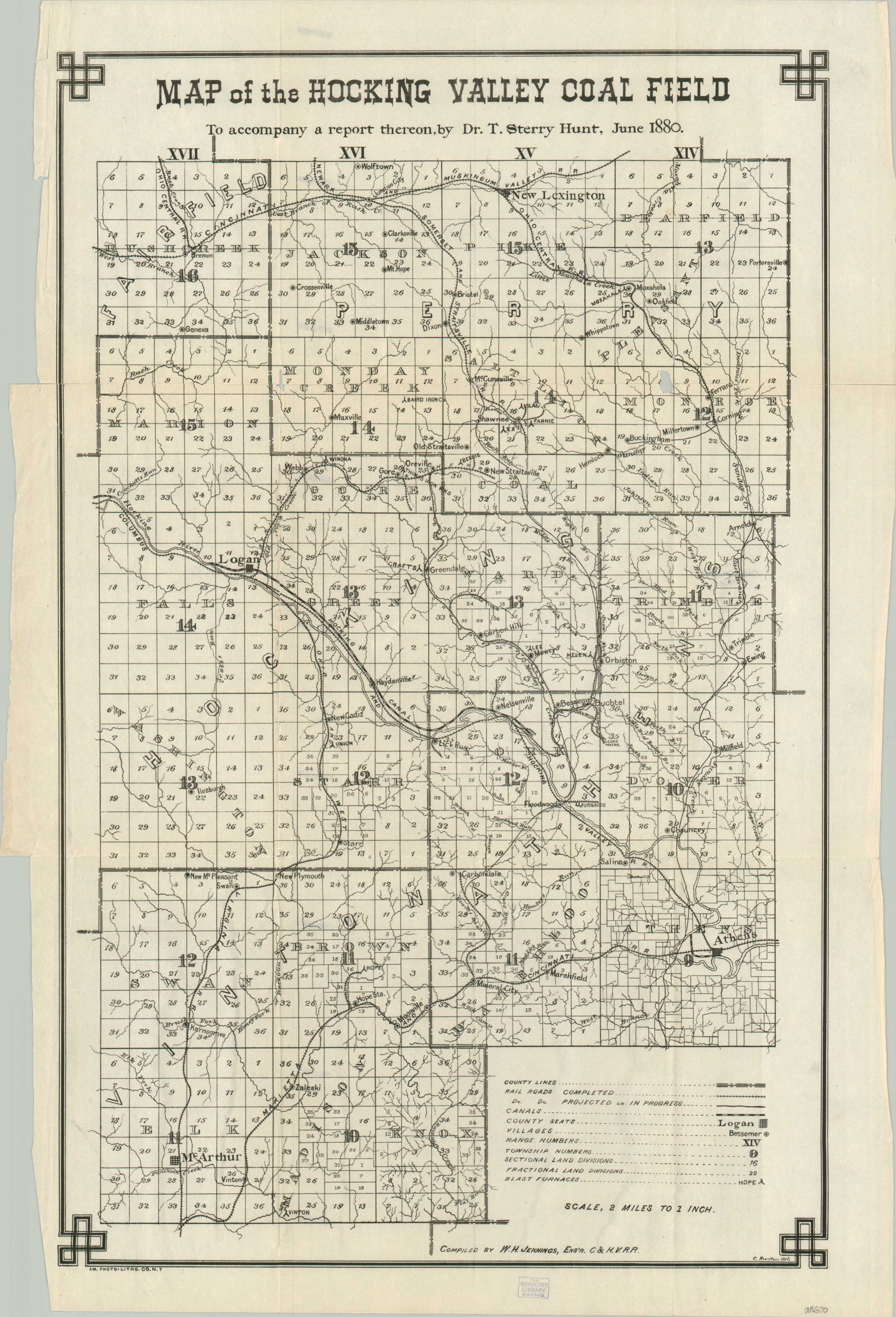 Coal and Iron and Southern Ohio. The Mineral Resources of the Hocking ...