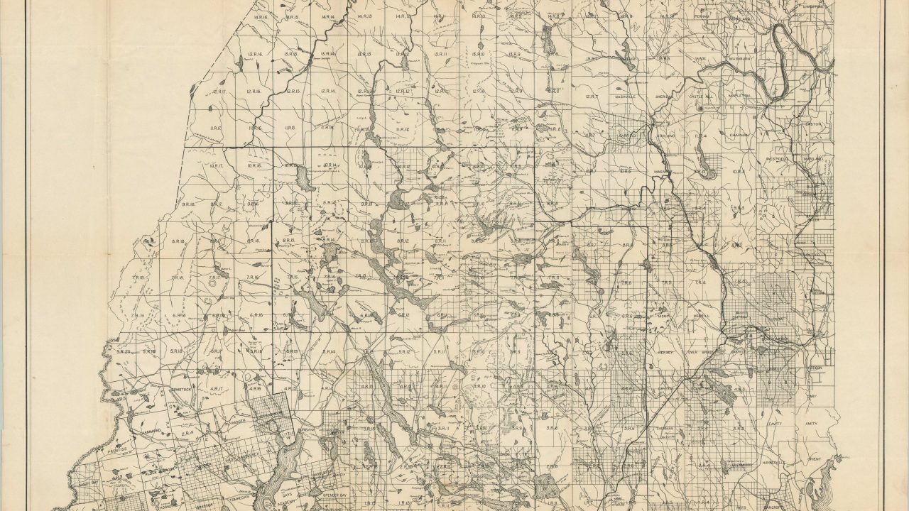 Map of Northern Maine Specially Adapted to the Uses of Lumbermen and ...