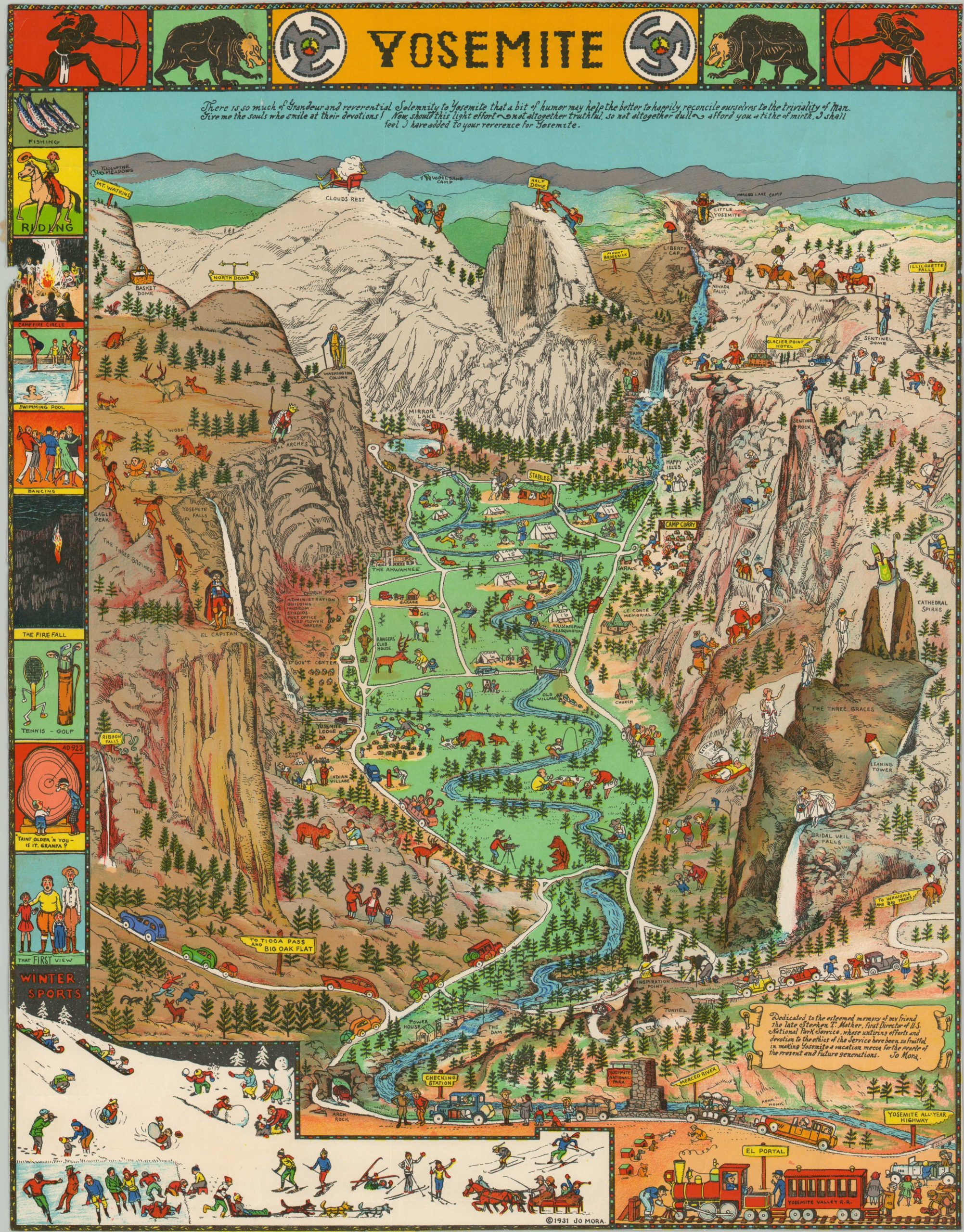 Yosemite - Curtis Wright Maps