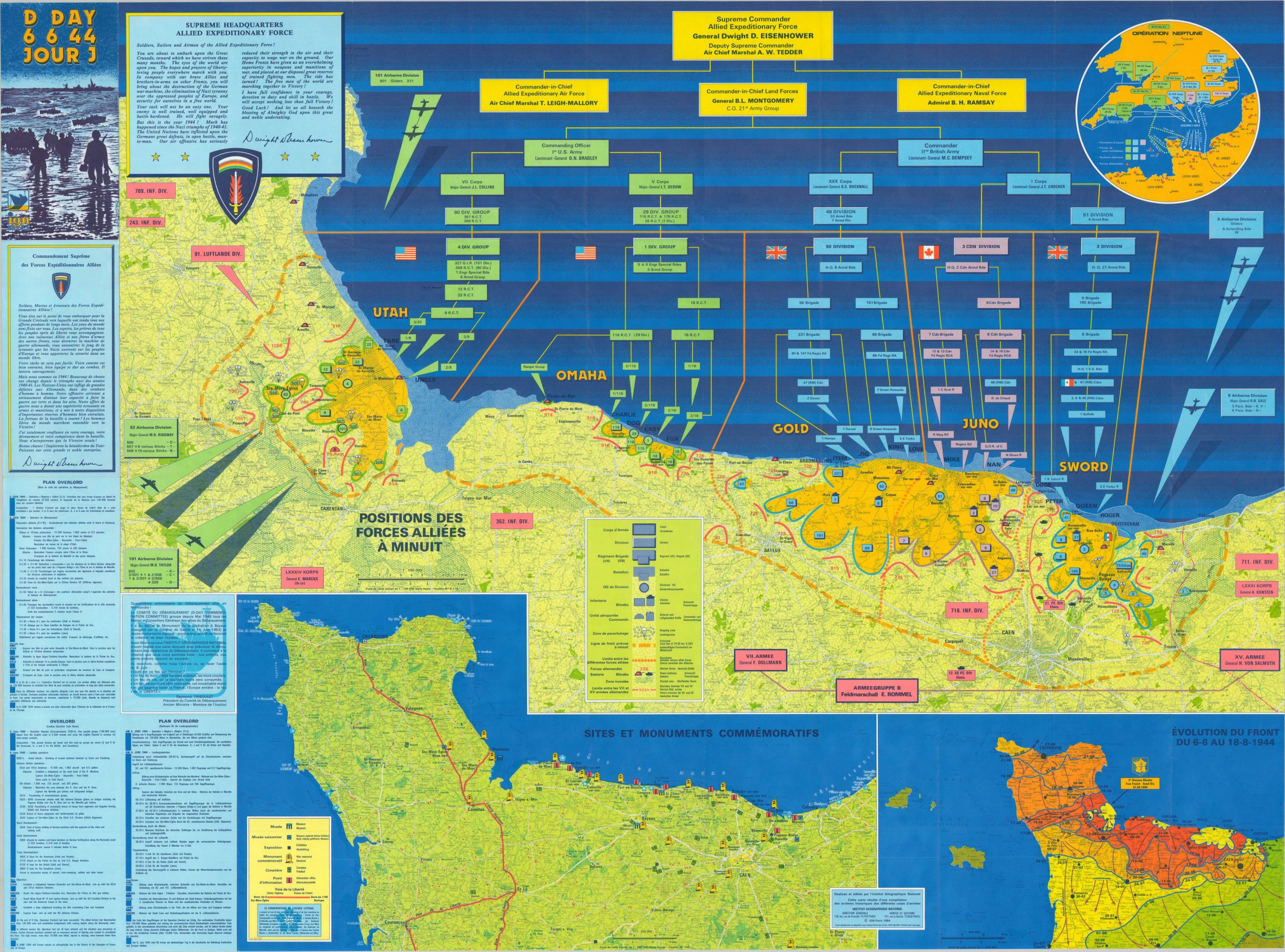 D Day 6 6 44 Jour J [Normandy, France] - Curtis Wright Maps