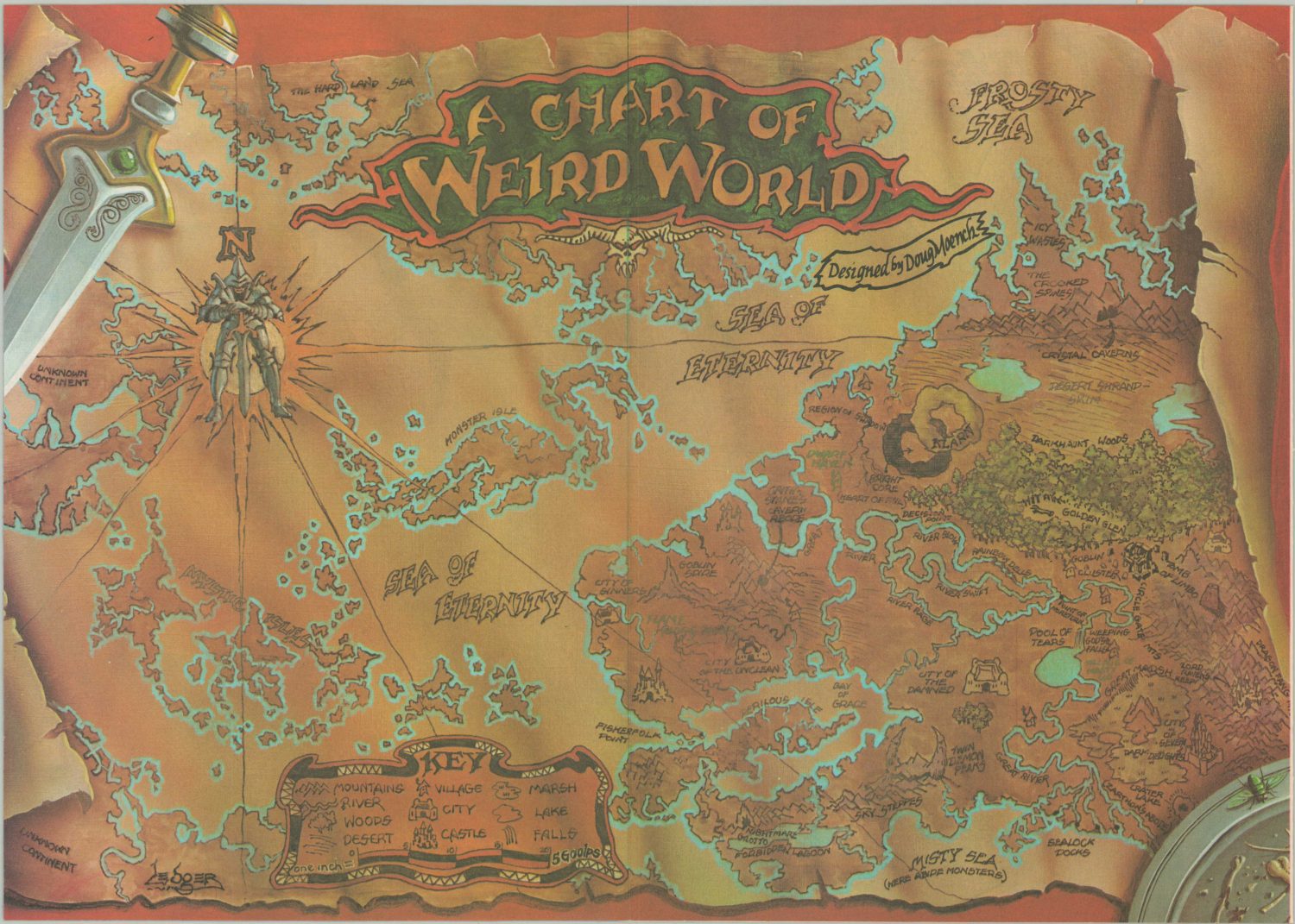 A Chart of Weird World - Curtis Wright Maps
