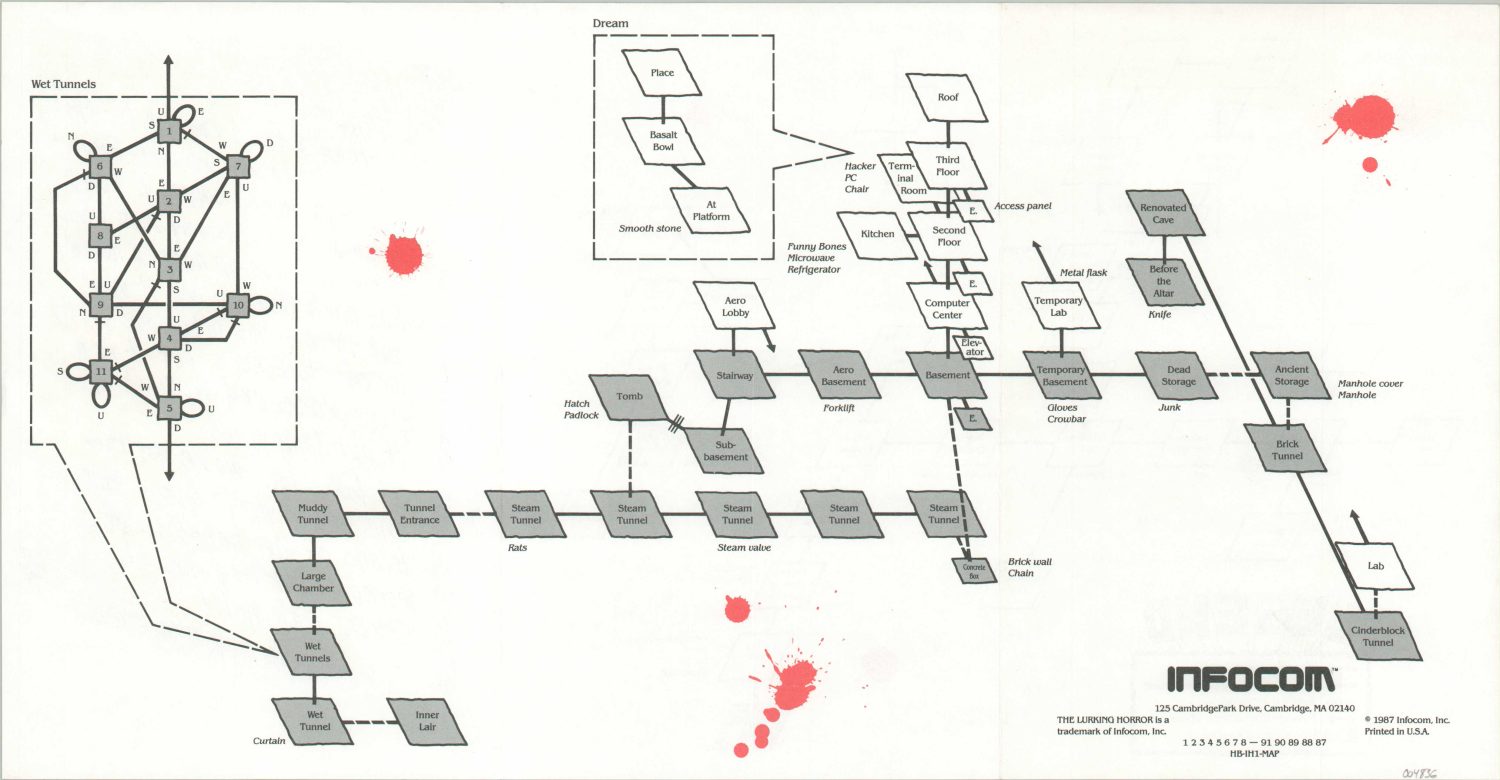 [The Lurking Horror Game Map] - Curtis Wright Maps