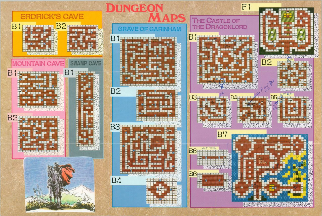 Dragon Warrior Dungeon Maps - Curtis Wright Maps