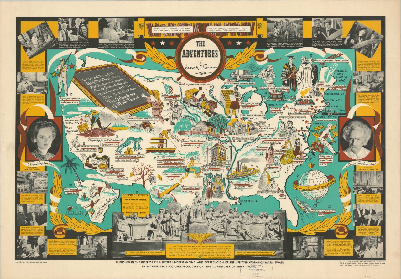The Adventures of Mark Twain - Curtis Wright Maps