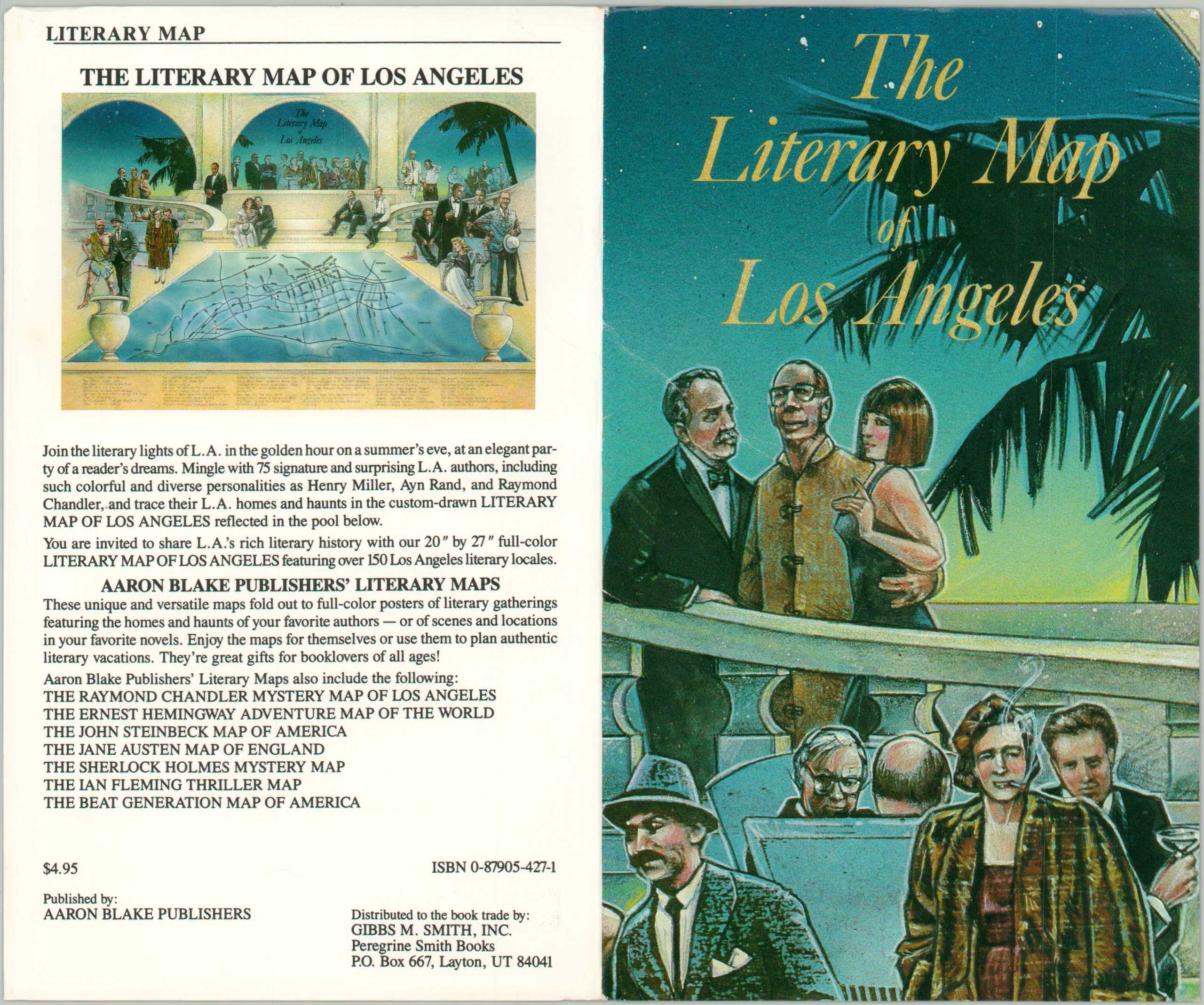 Literary Map of Los Angeles - Curtis Wright Maps