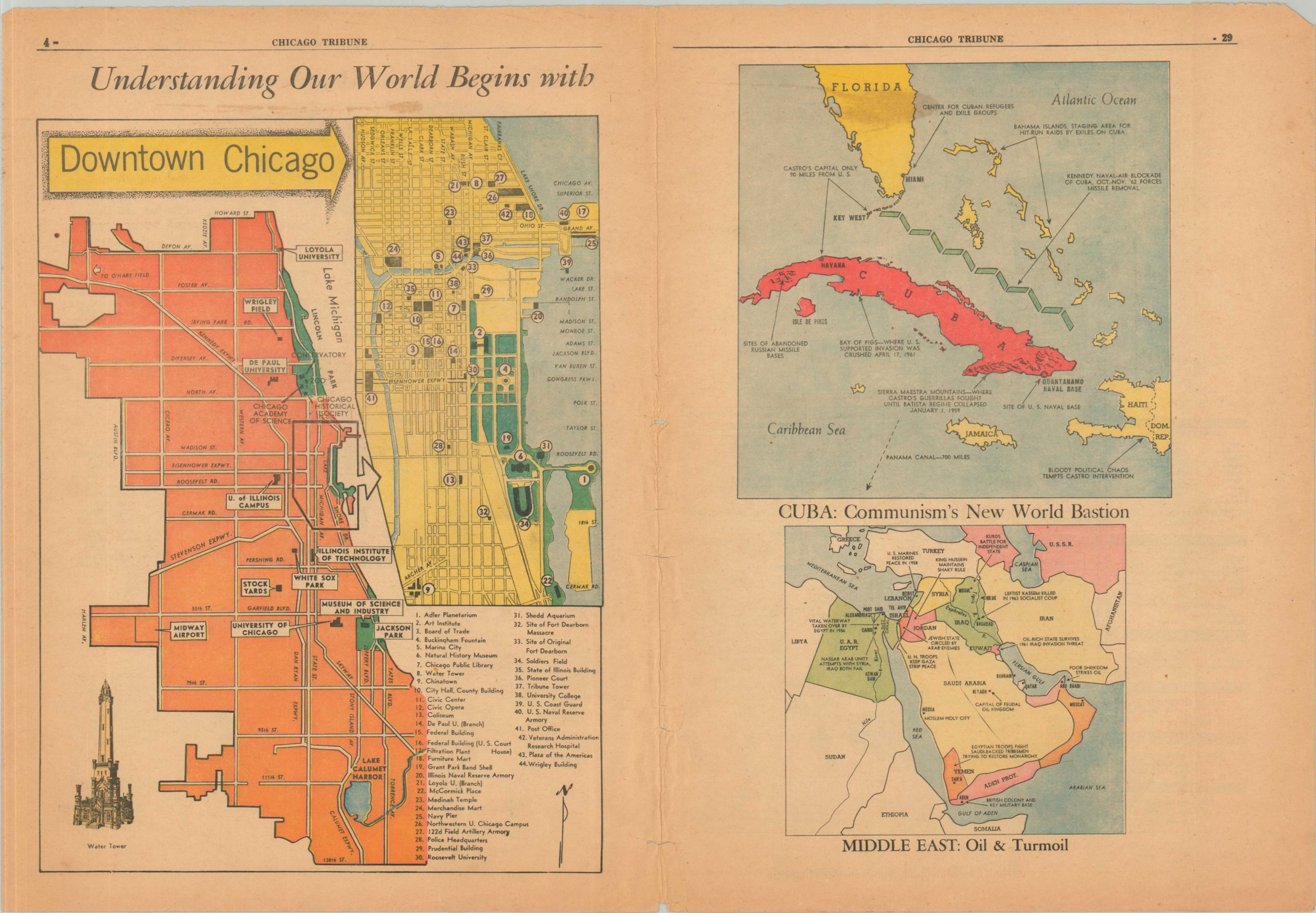 Chicago Tribune Maps - Curtis Wright Maps