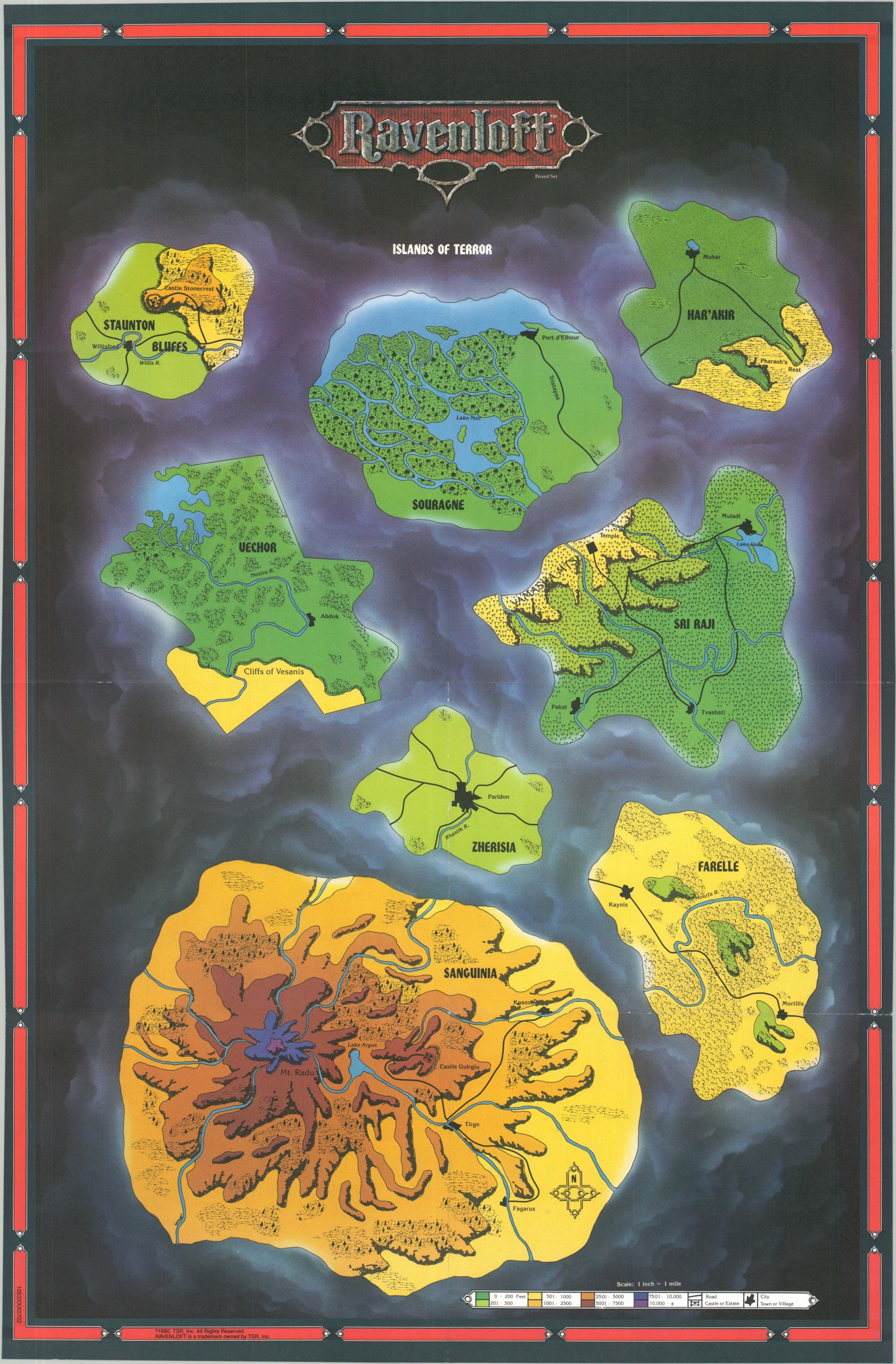 Ravenloft: Realms of Terror - Curtis Wright Maps