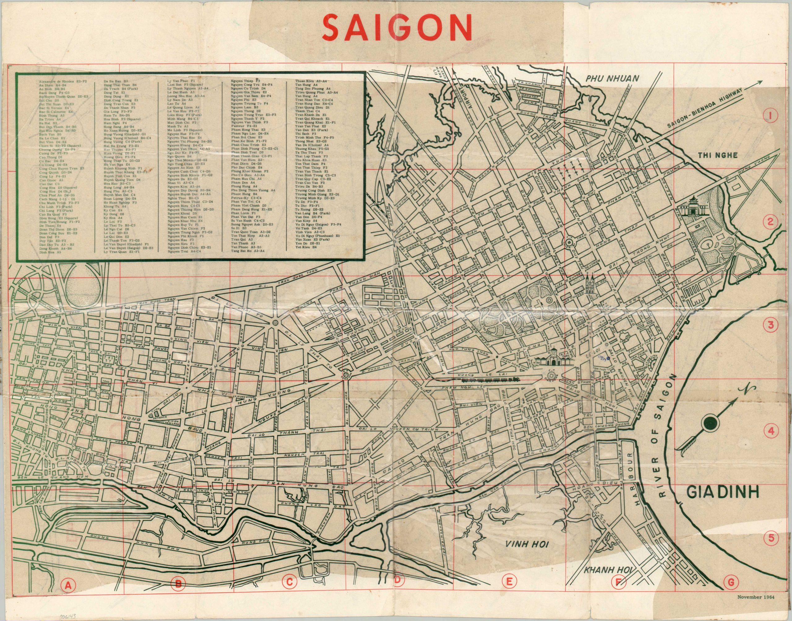 Saigon - Curtis Wright Maps