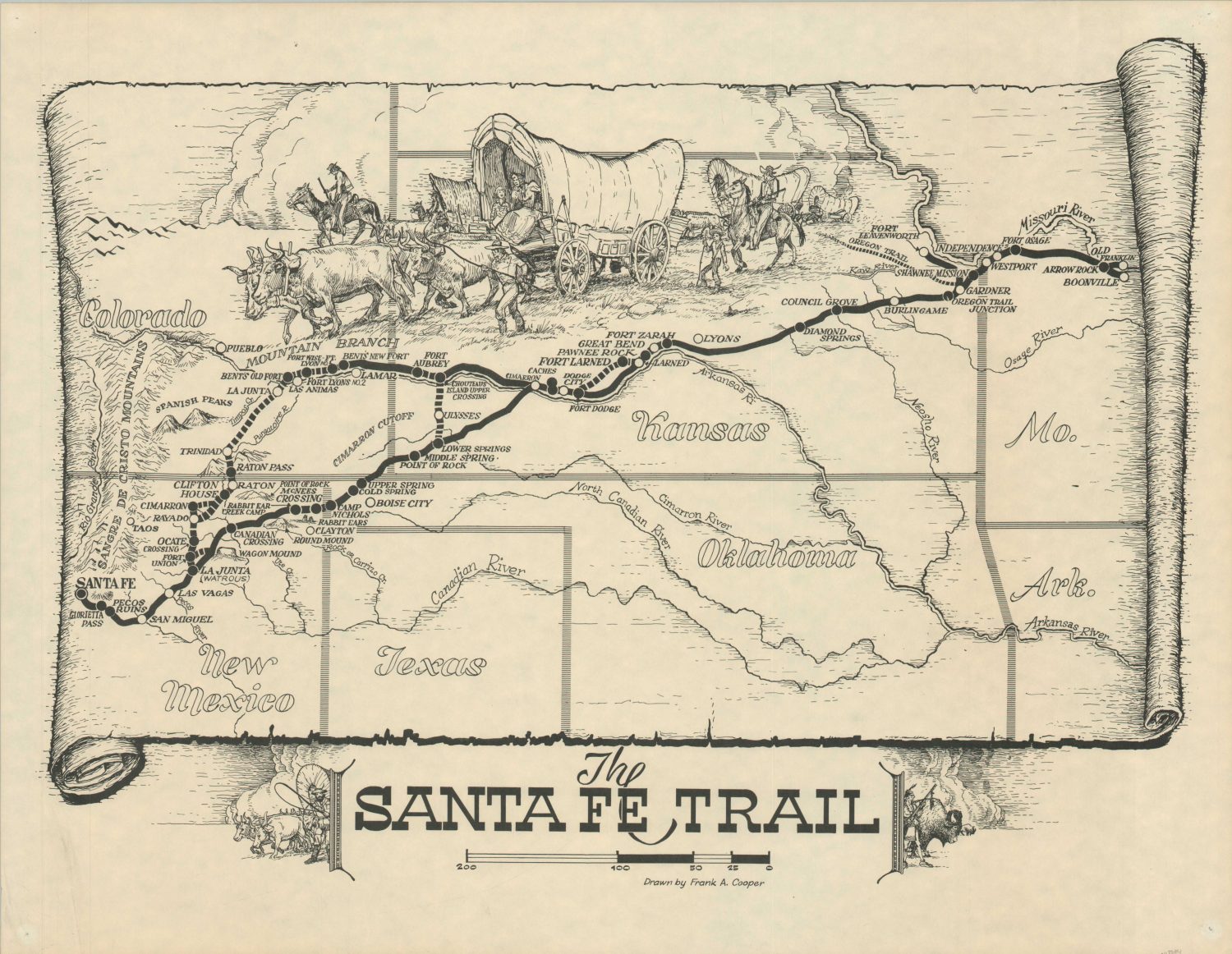 The Santa Fe Trail - Curtis Wright Maps
