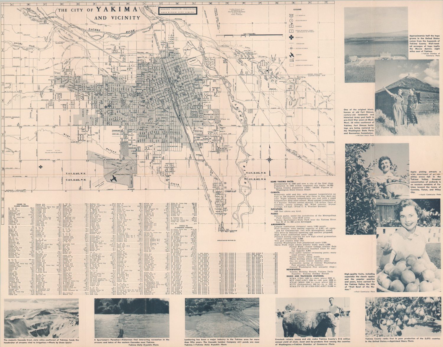 Yakima and Vicinity - Curtis Wright Maps