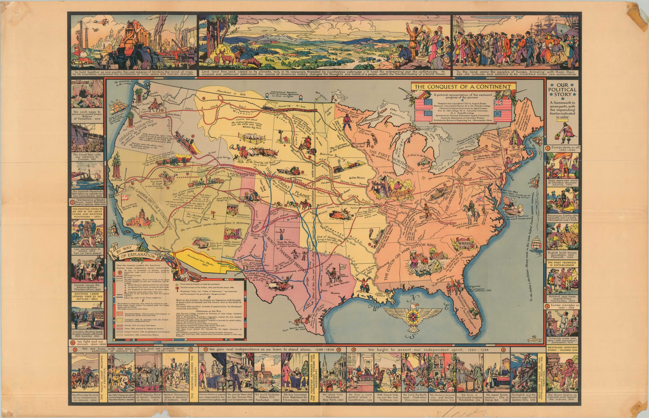 The Conquest of a Continent - Curtis Wright Maps