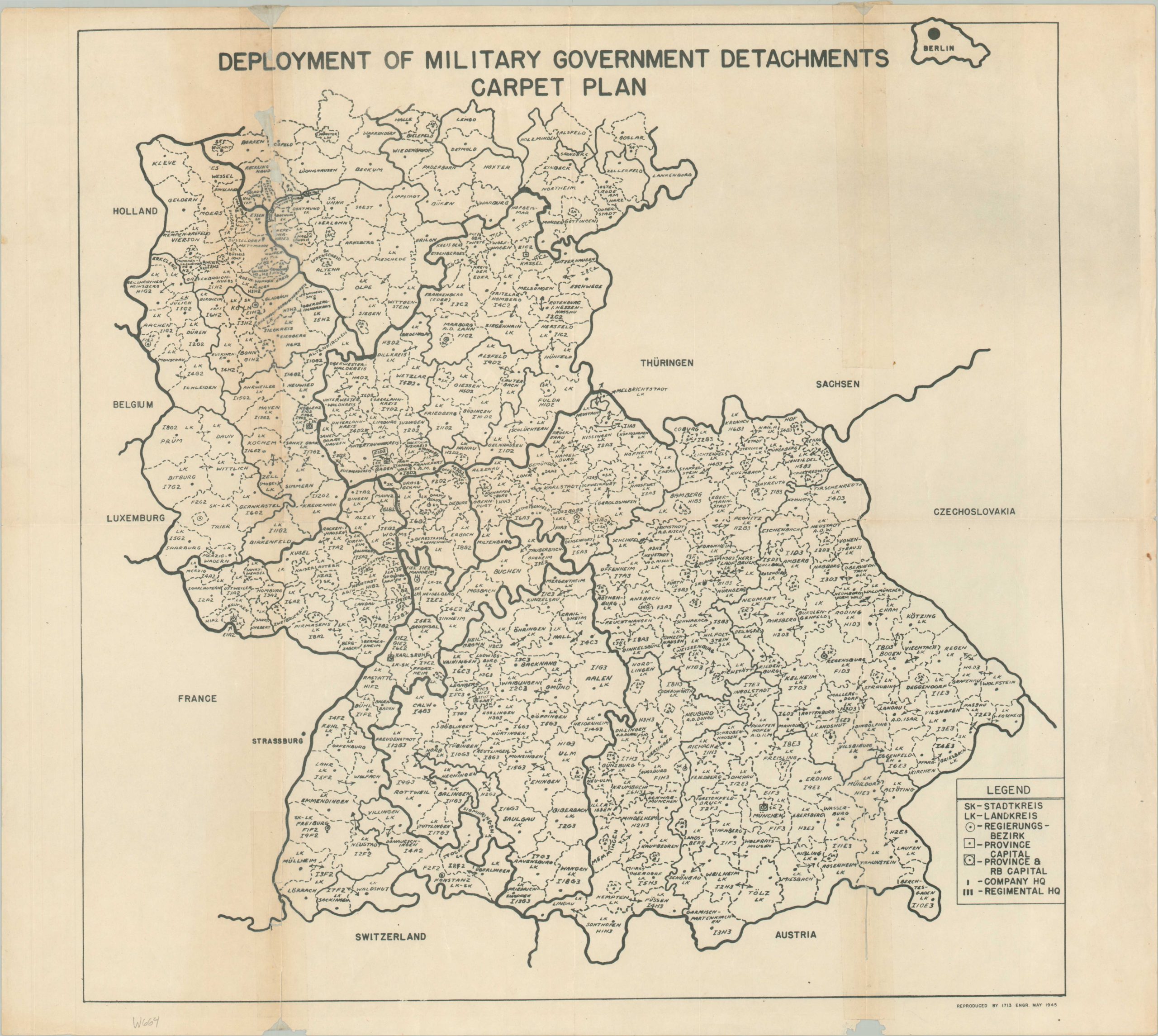 Deployment of Military Government Detachments Carpet Plan - Curtis ...