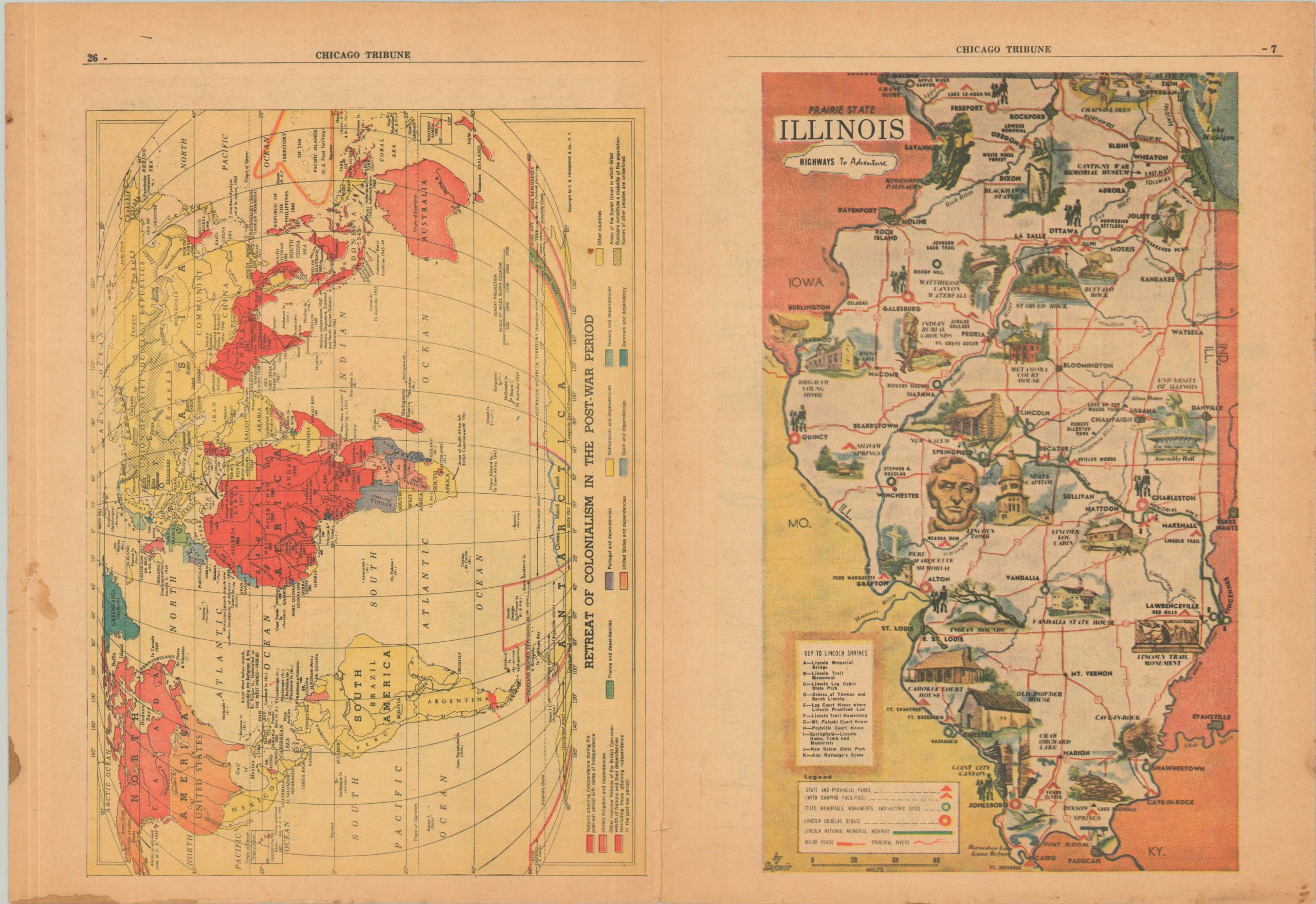 Chicago Tribune Maps - Curtis Wright Maps