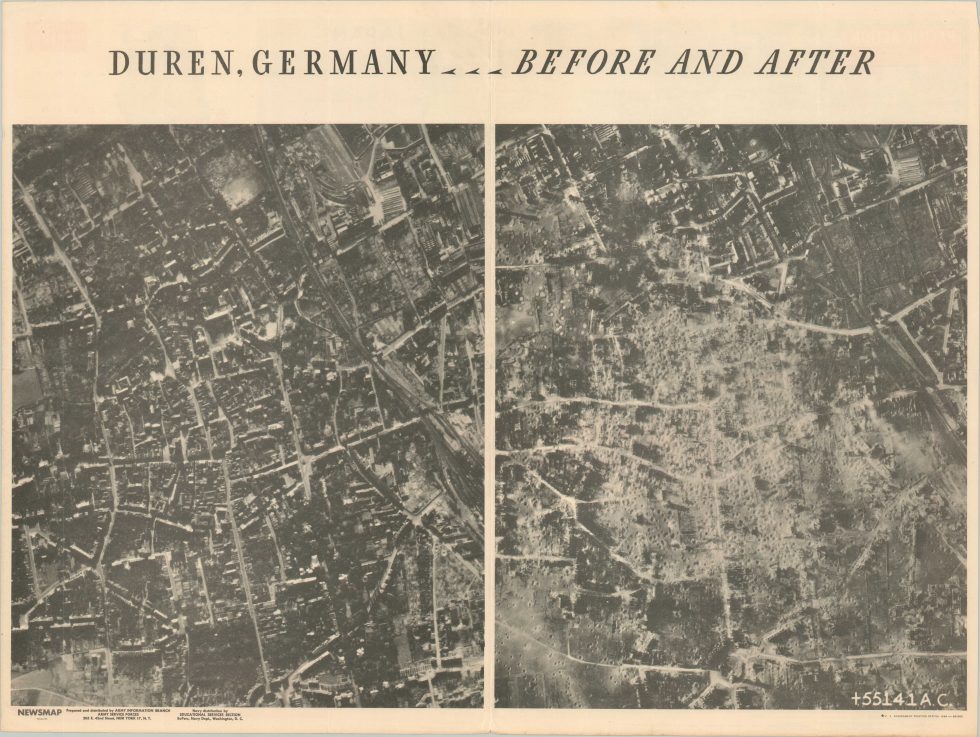 Duren, Germany - Before and After - Curtis Wright Maps