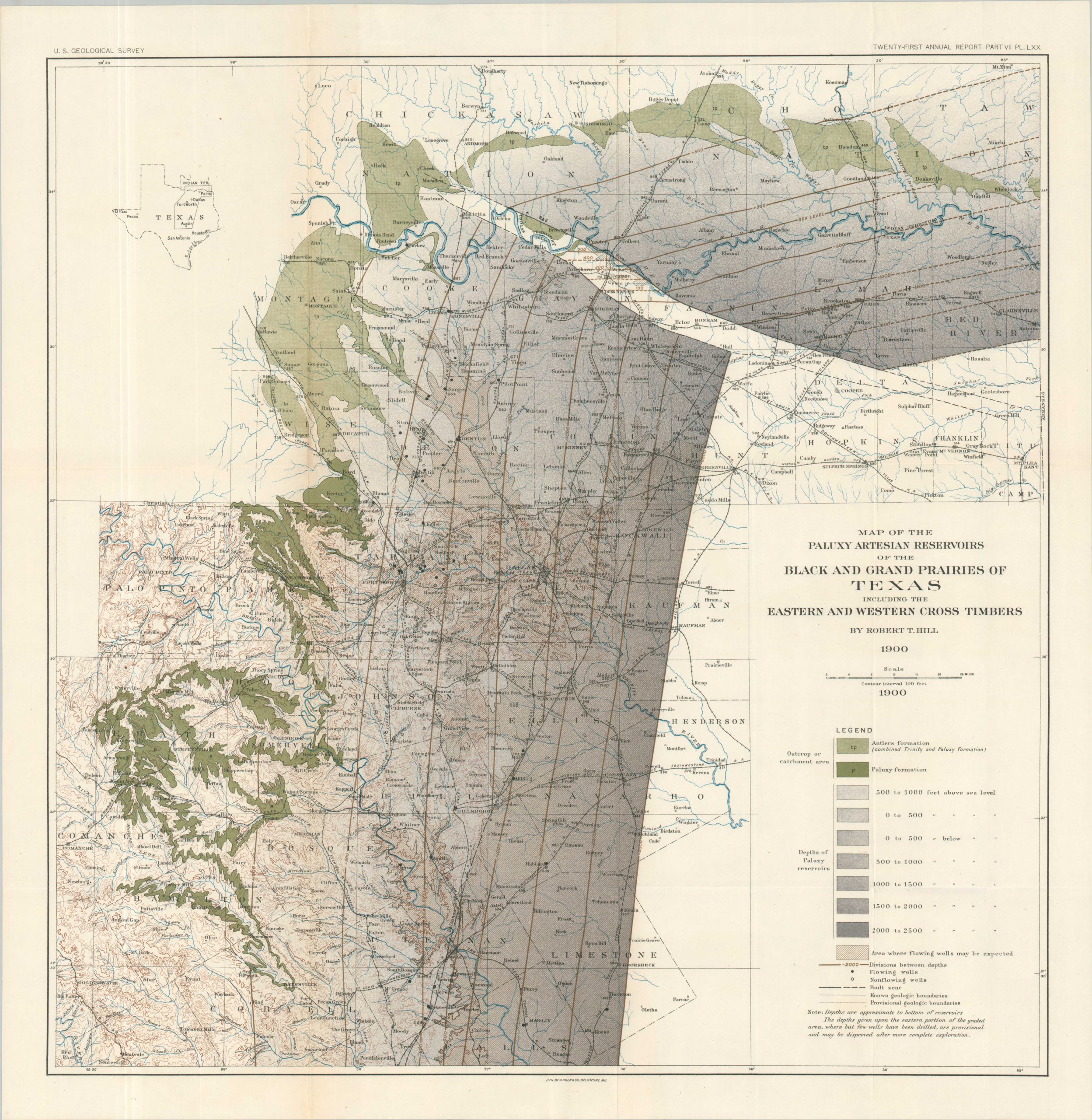 Geography and Geology of the Black and Grand Prairies, Texas - Curtis Wright Maps