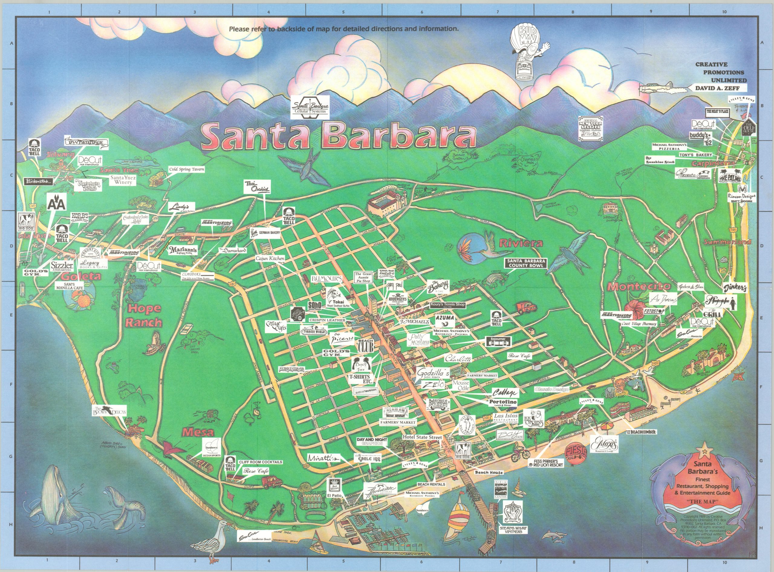 Santa barbara tourist map 60 photos - Cappadociaconcepttour.com
