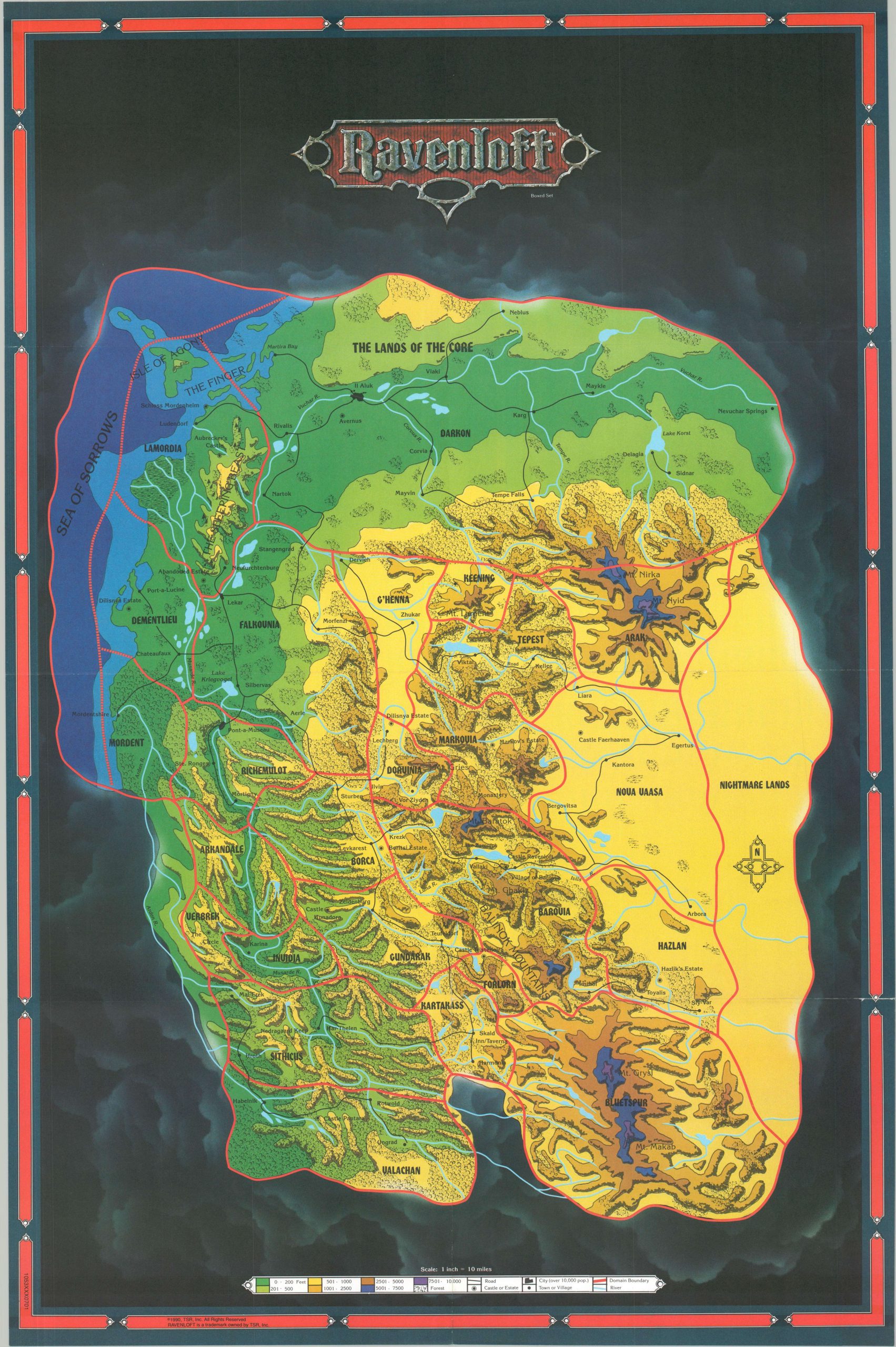 Ravenloft: Realms of Terror - Curtis Wright Maps