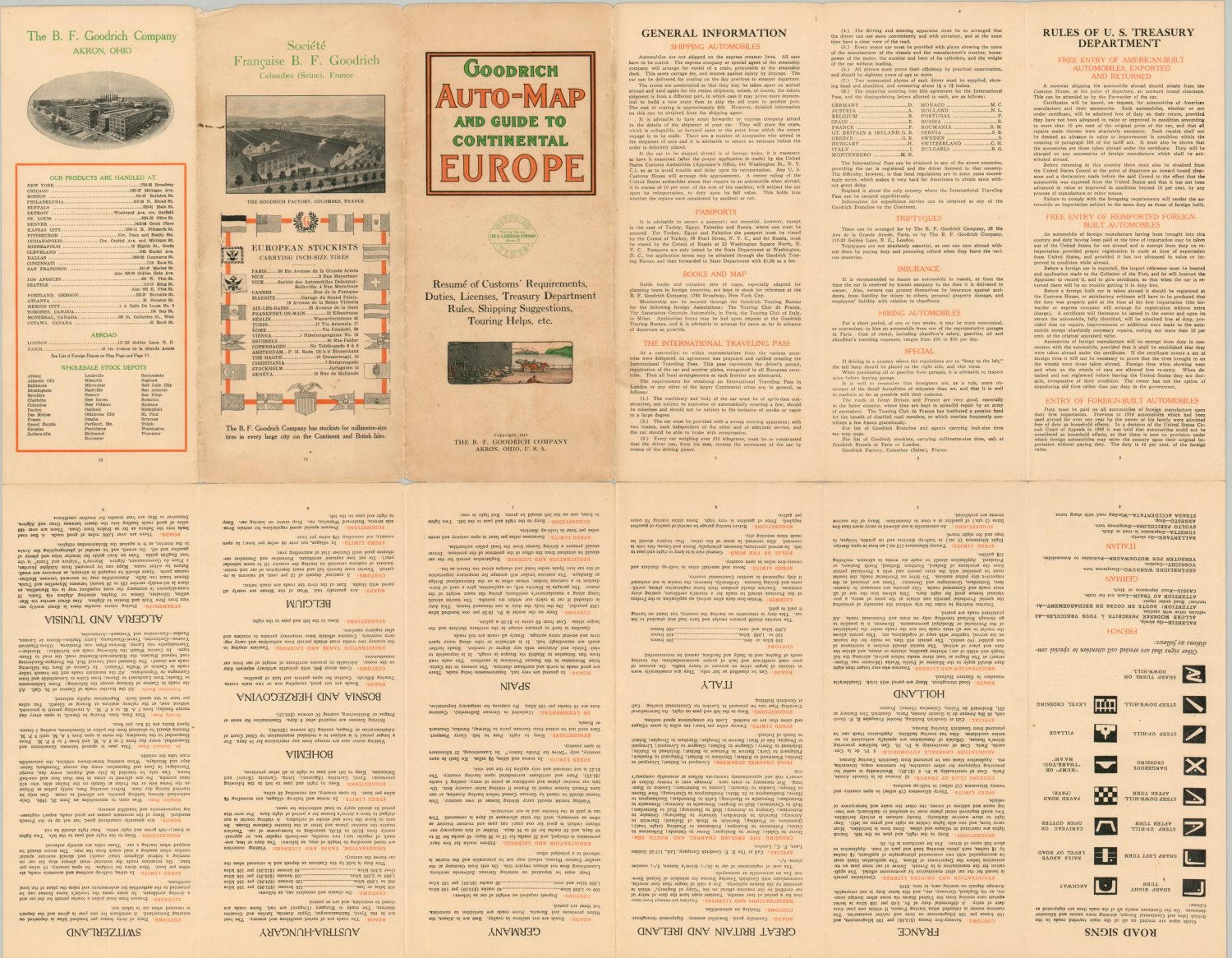 Auto Map of Europe - Curtis Wright Maps