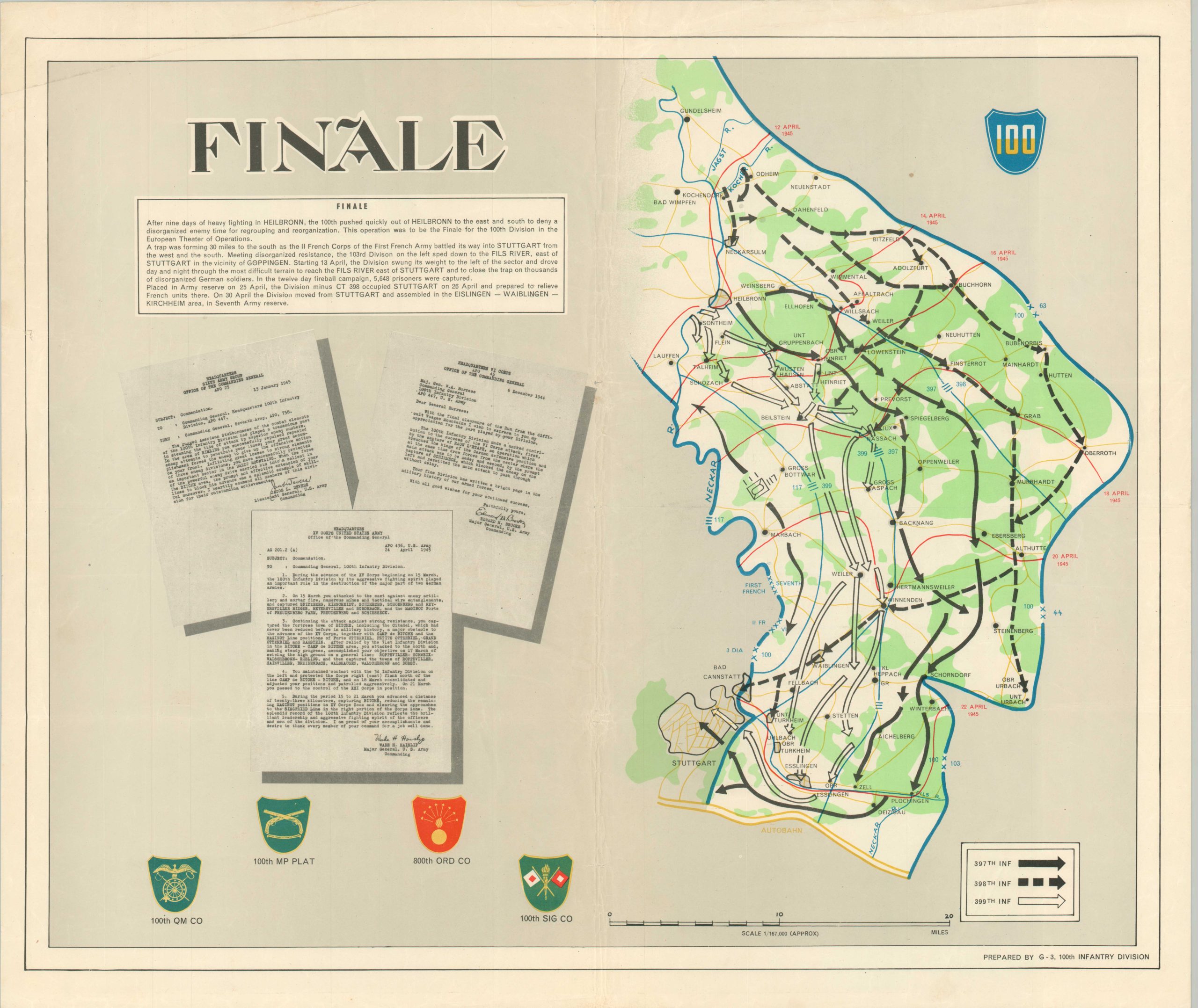 Operations of the 100th Infantry Division in the European Theater of ...