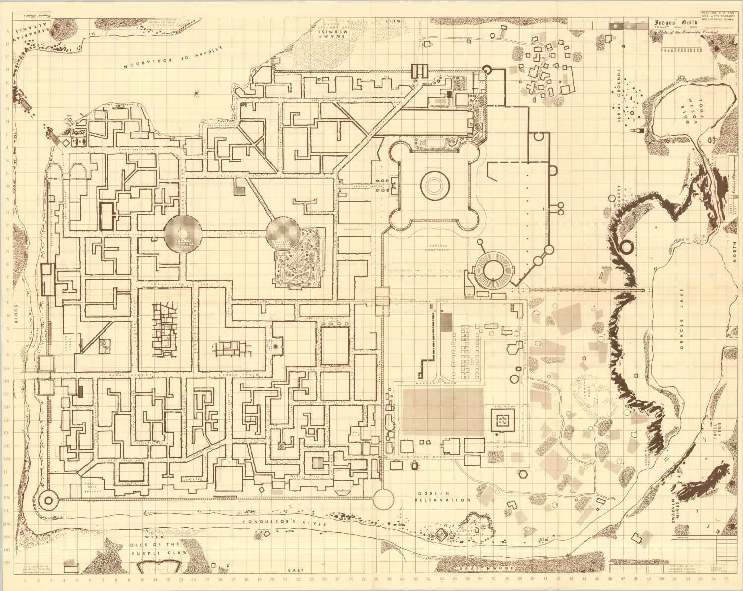 [Set of Judges Guild Campaign Maps] - Curtis Wright Maps