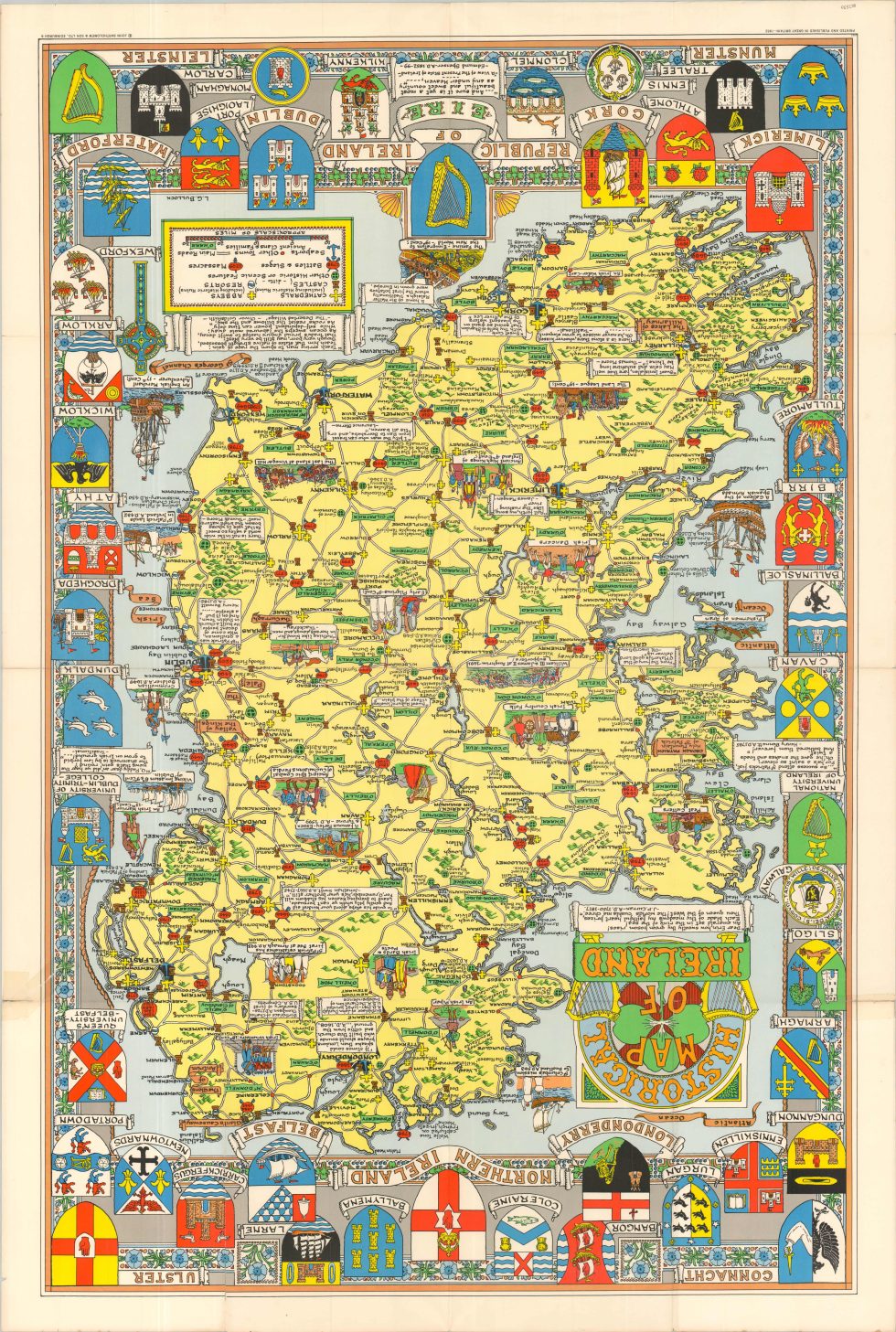 Historical Map of Ireland - Curtis Wright Maps