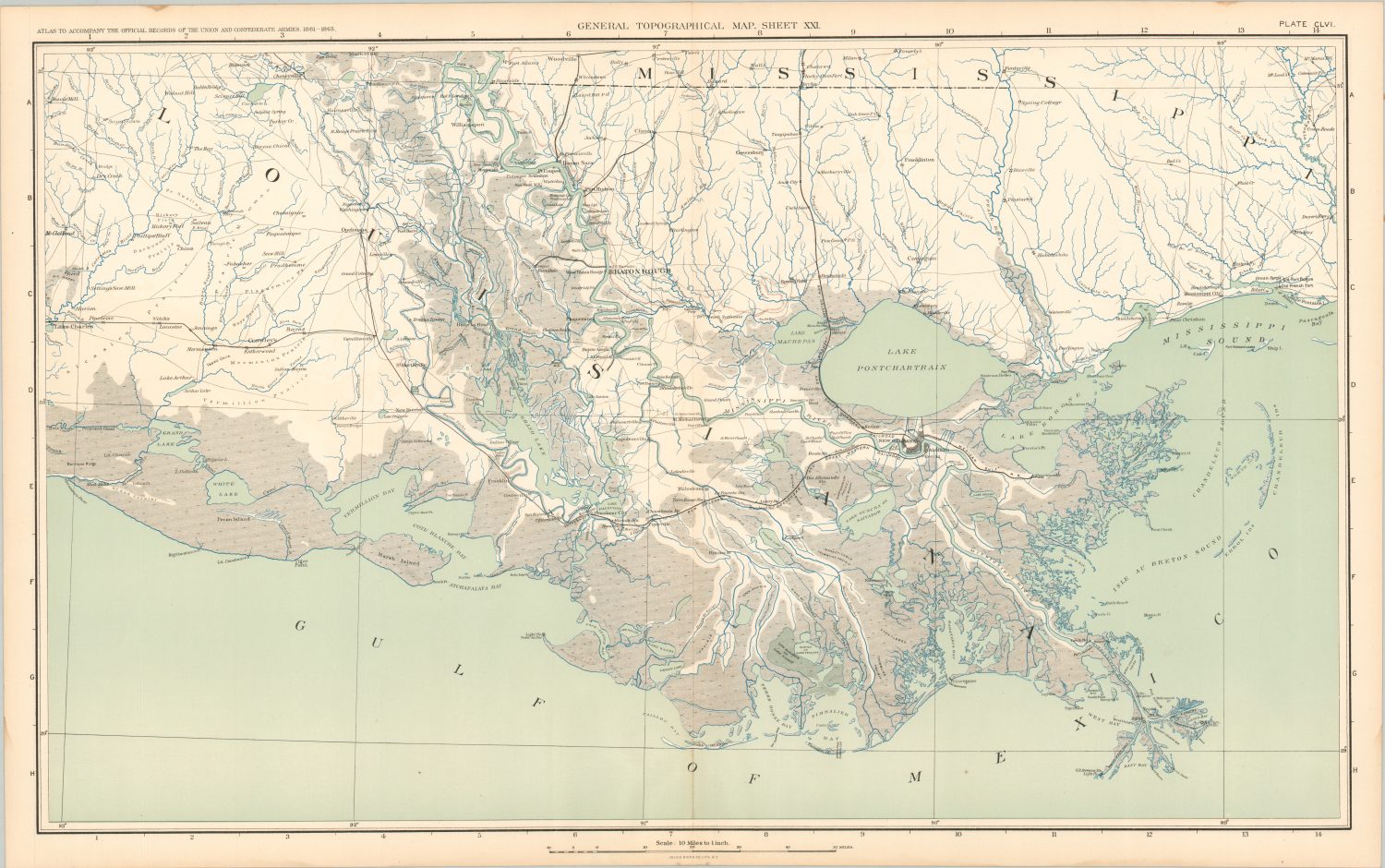 [Parts of Louisiana and Mississippi during the American Civil War ...