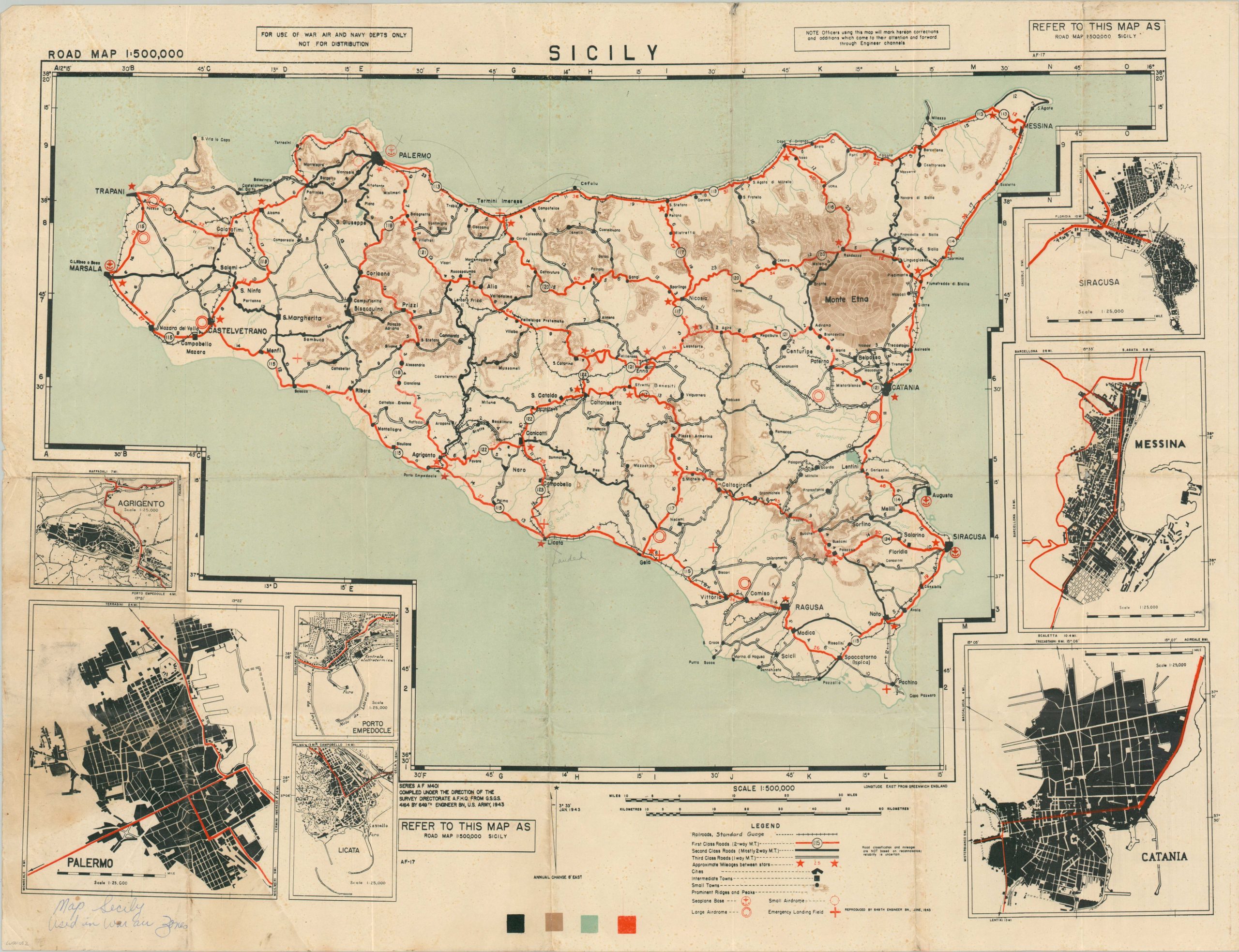 Sicily - Curtis Wright Maps