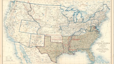 Map of the United States of America, Showing the Boundaries of the ...