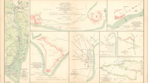 Fort Caswell and Adjoining Works; Fort Johnston, Smithville N.C.; Line ...