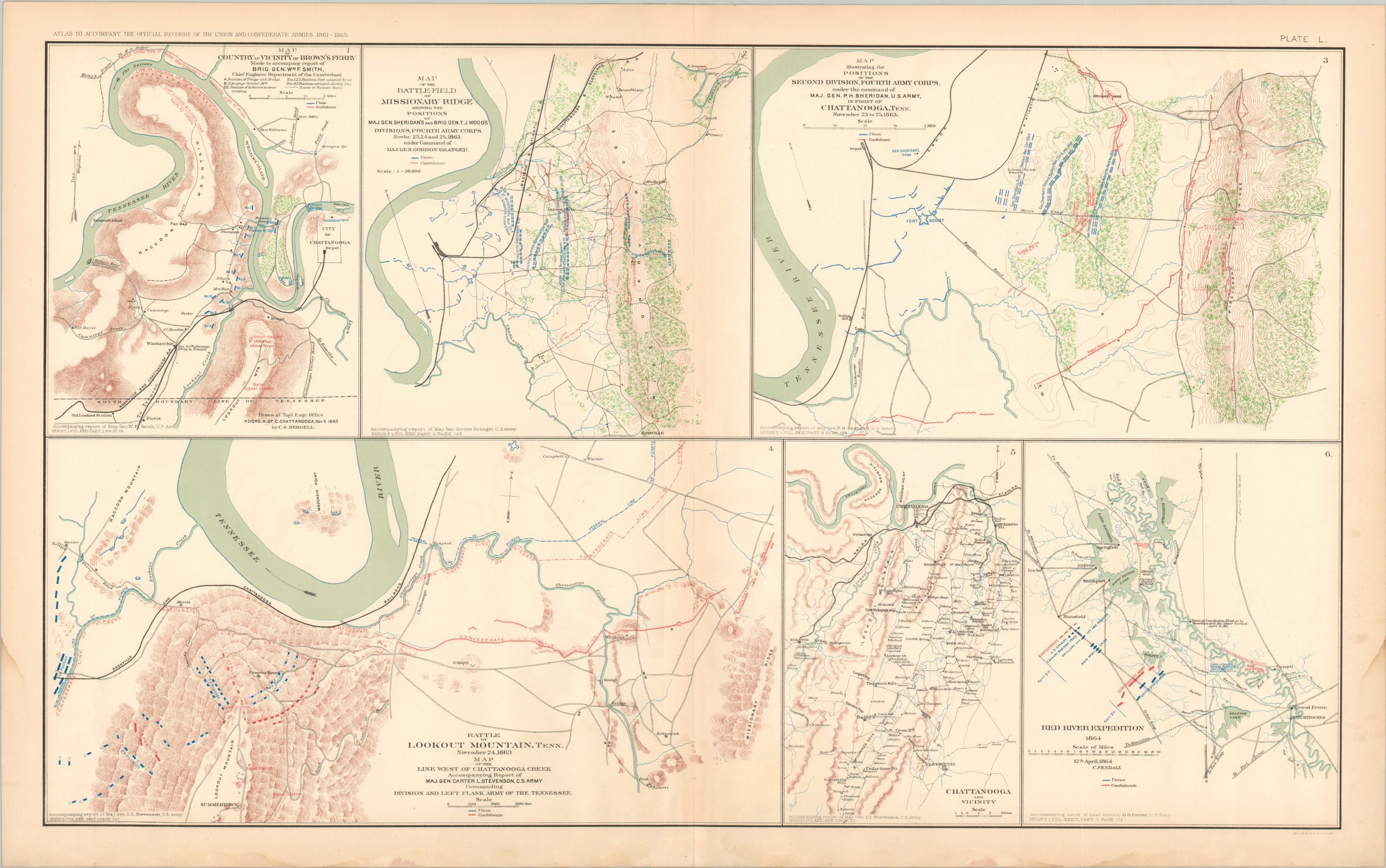 Chattanooga Civil War Map