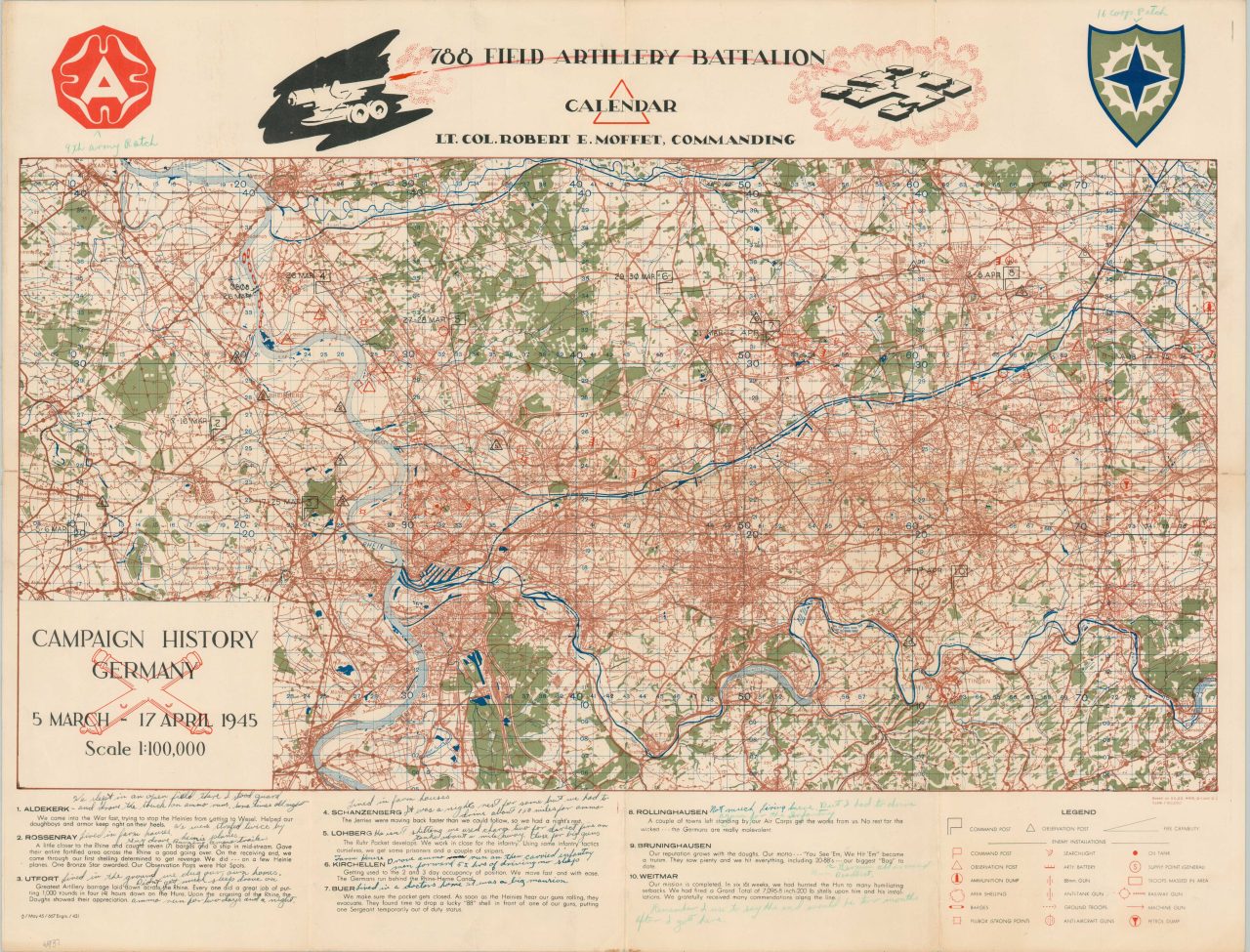 788 Field Artillery Battalion Calendar - Curtis Wright Maps