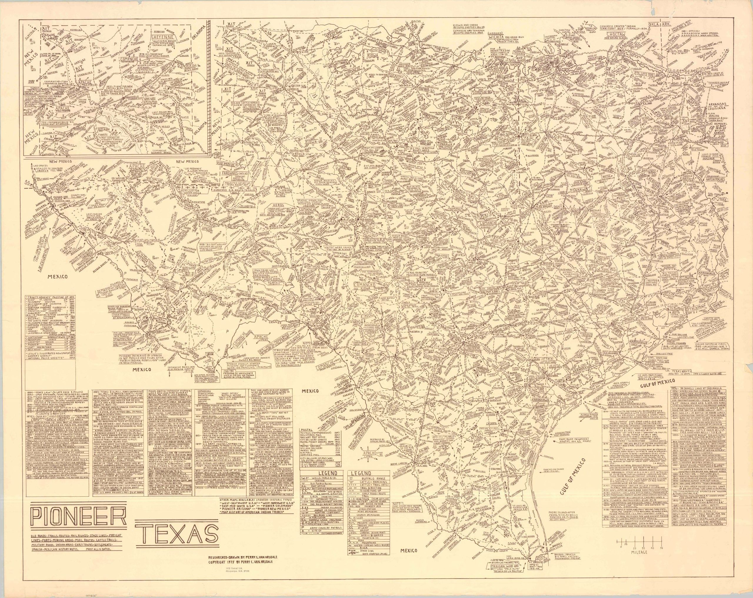Pioneer Texas - Curtis Wright Maps