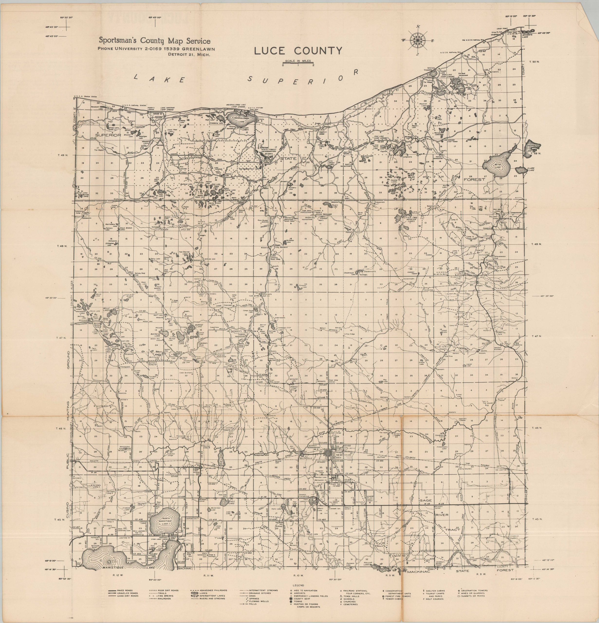[Delta County, Schoolcraft County, Missaukee County, and Luce County ...
