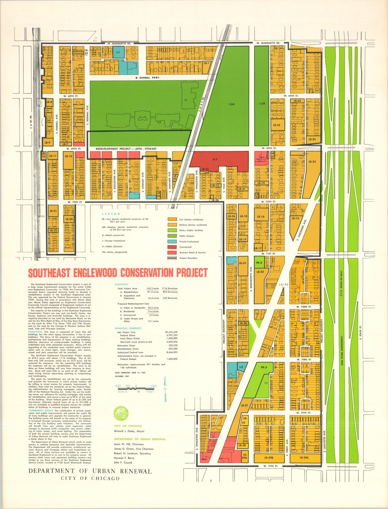 [Maps of Chicago Urban Renewal Projects] - Curtis Wright Maps