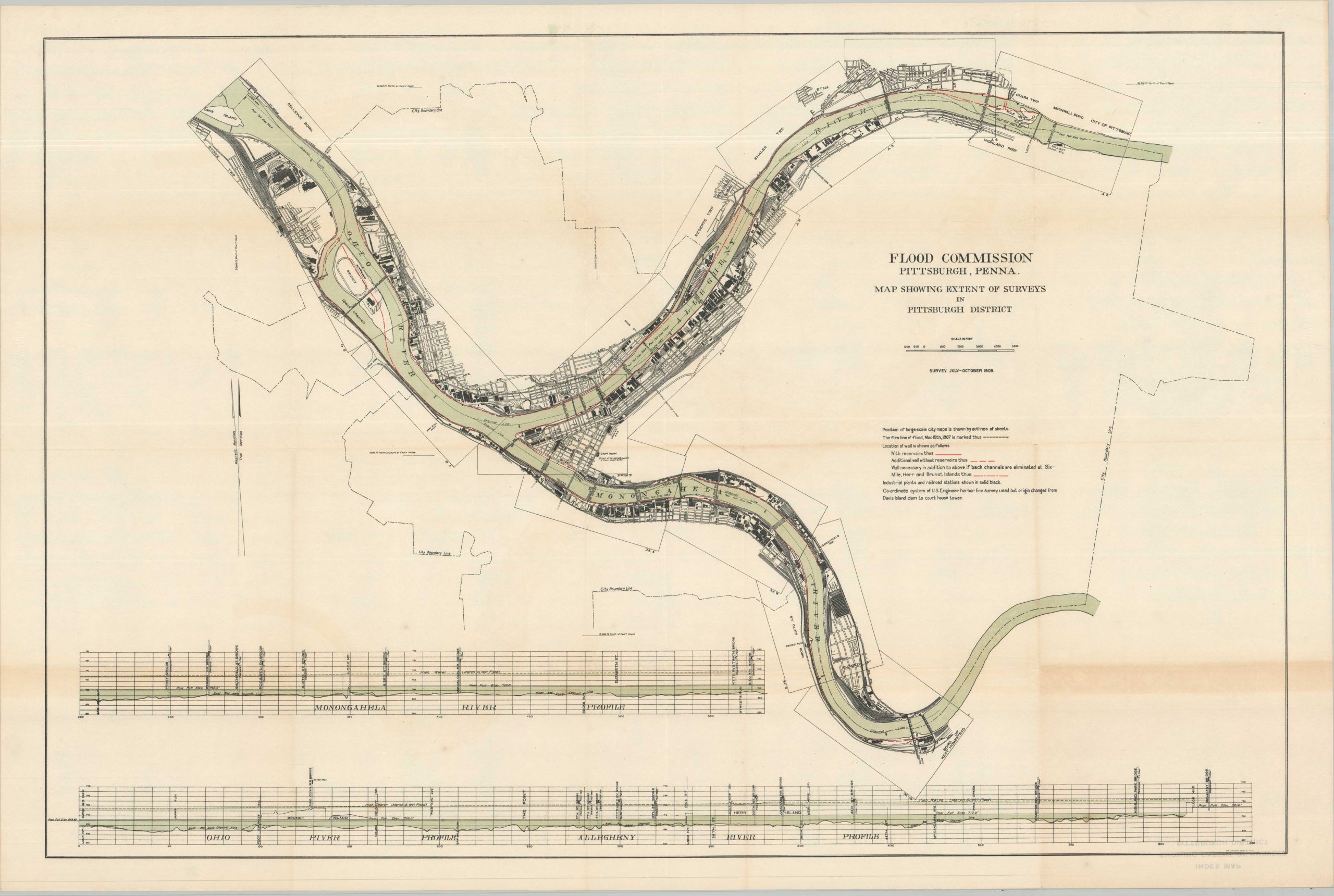 [Maps of the 1909 Flood Commission of Pittsburgh, Pennsylvania ...
